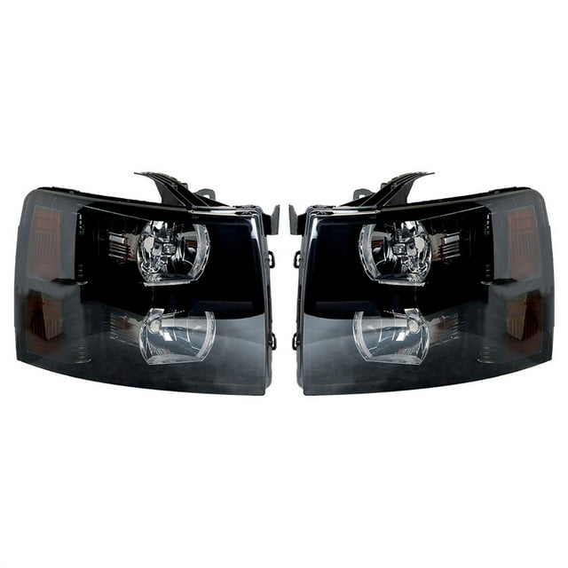 LABLT Headlight For 2007-2013 Chevy Silverado Halogen Black Smoke Lens ...