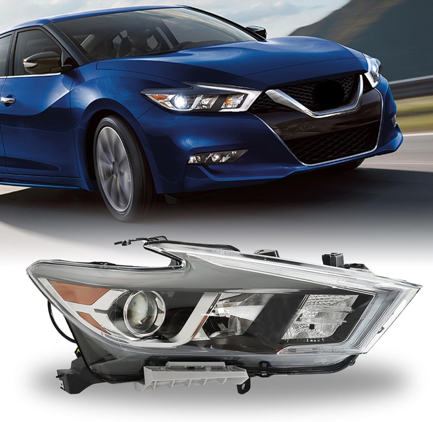 LABLT Headlight Replacement for 2016-2018 Maxima S|SL|SV Headlights ...