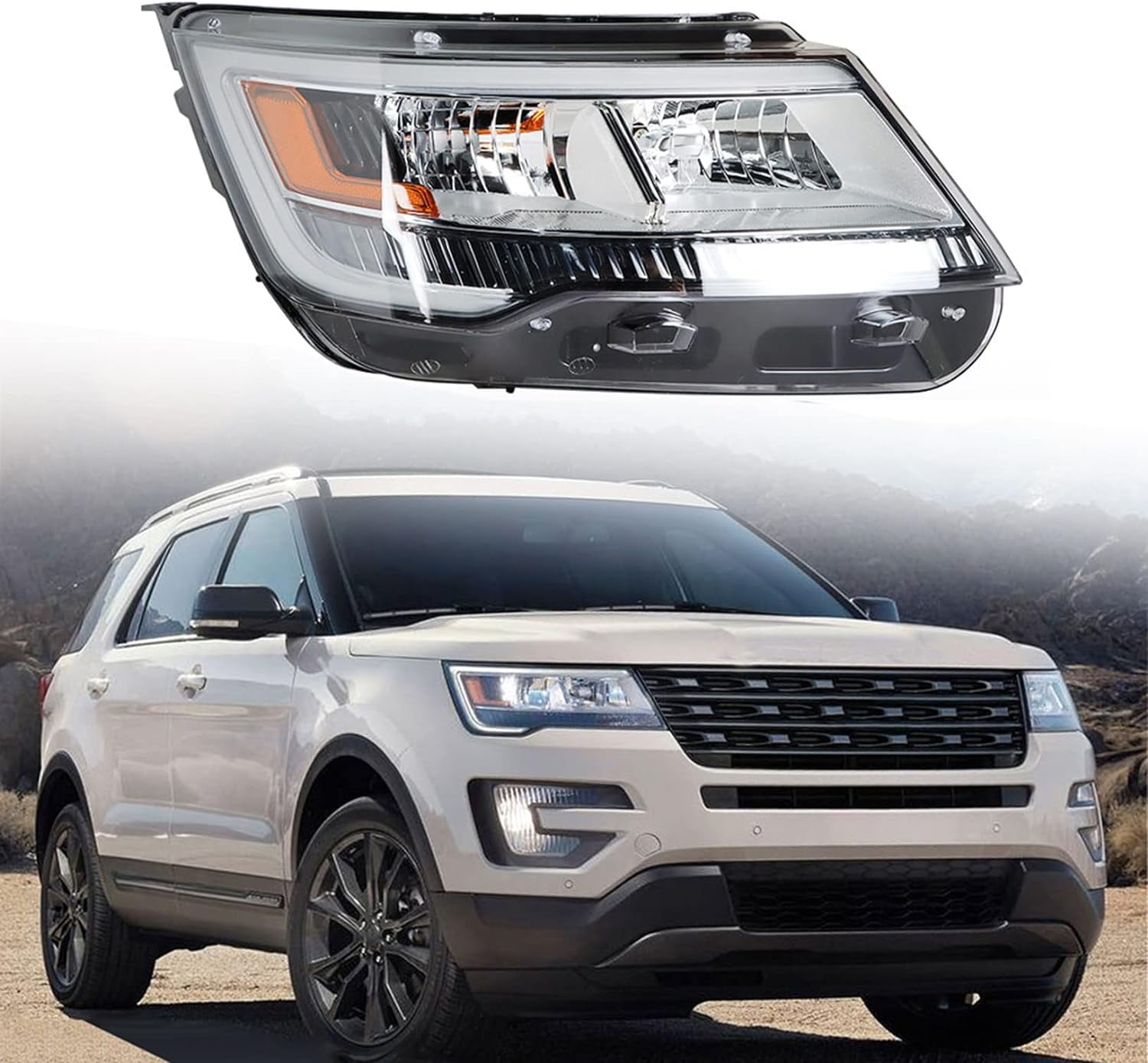 LABLT Headlights Front Head Lamps Replacement for 2016-2019 Ford ...