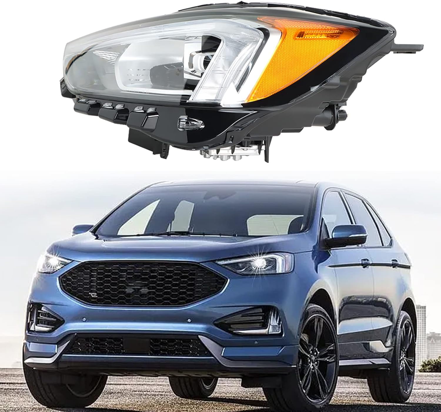 LABLT Headlight Assembly, LED, Left Driver Side, Fits 2019-2021 Ford Edge - Walmart.com