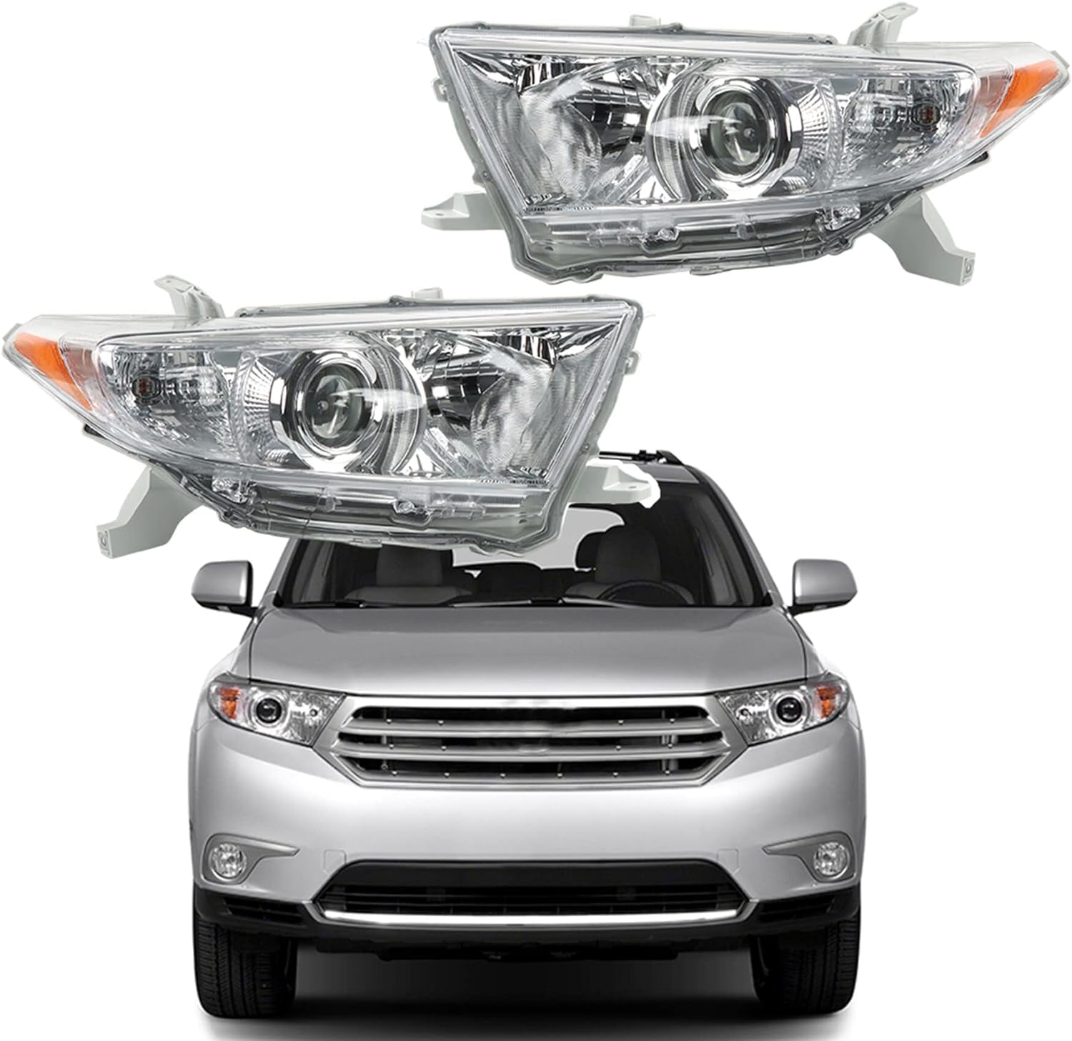 LABLT Headlights Replacement for 2011-2013 Toyota Highlander Headlight ...