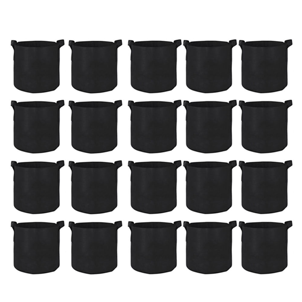 LABLT New Black Fabric Grow Pots Aeration Planter Bags Root Garden ...