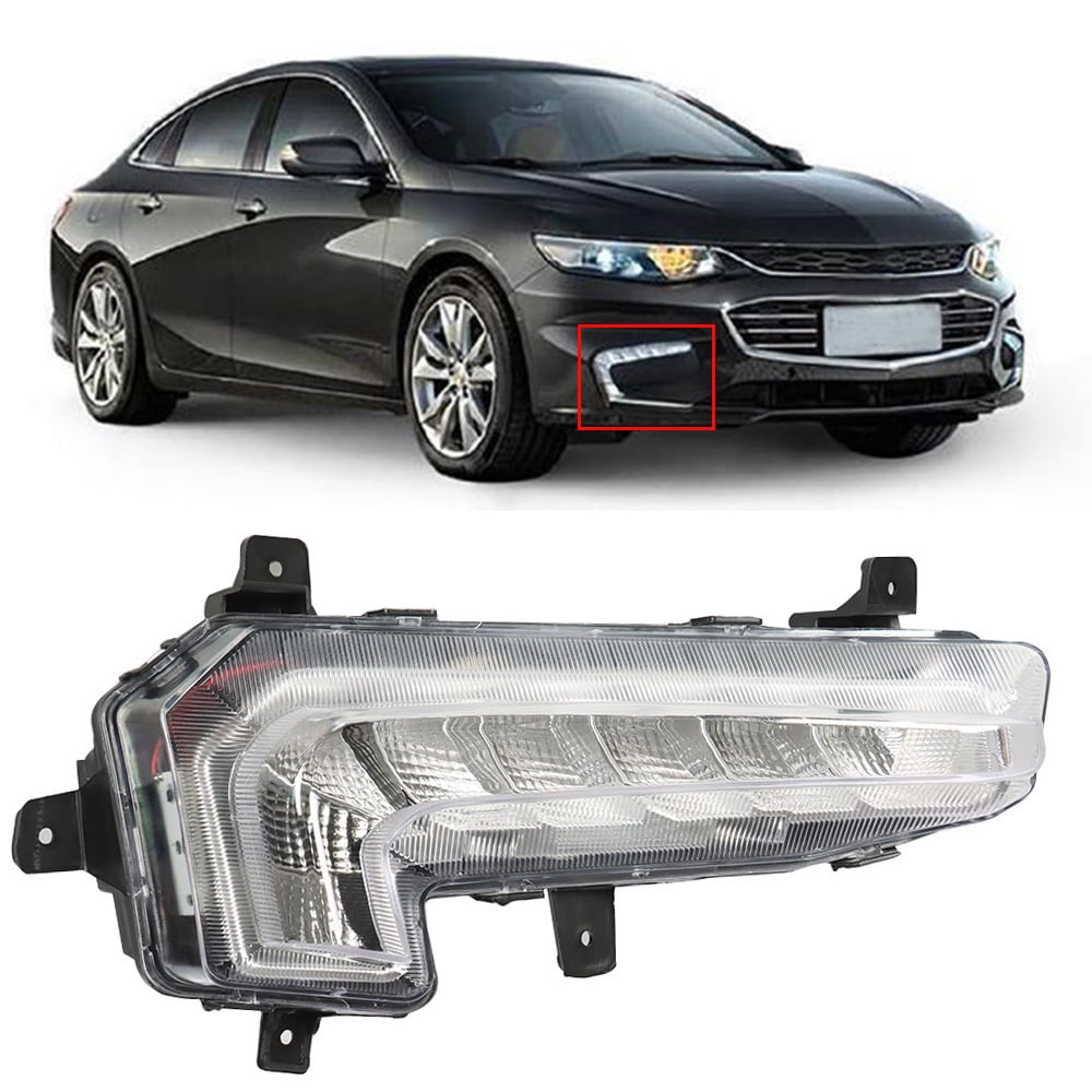 LABLT Passenger Side Clear LED Daytime Running Light for Car 16 18 Chevrolet Malibu 22982838