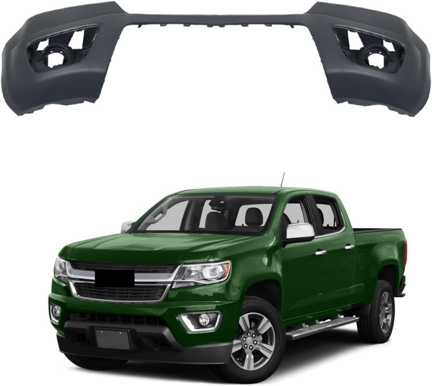 LABLT Plastic Front Upper Bumper Cover Primed Replacement for Colorado ...