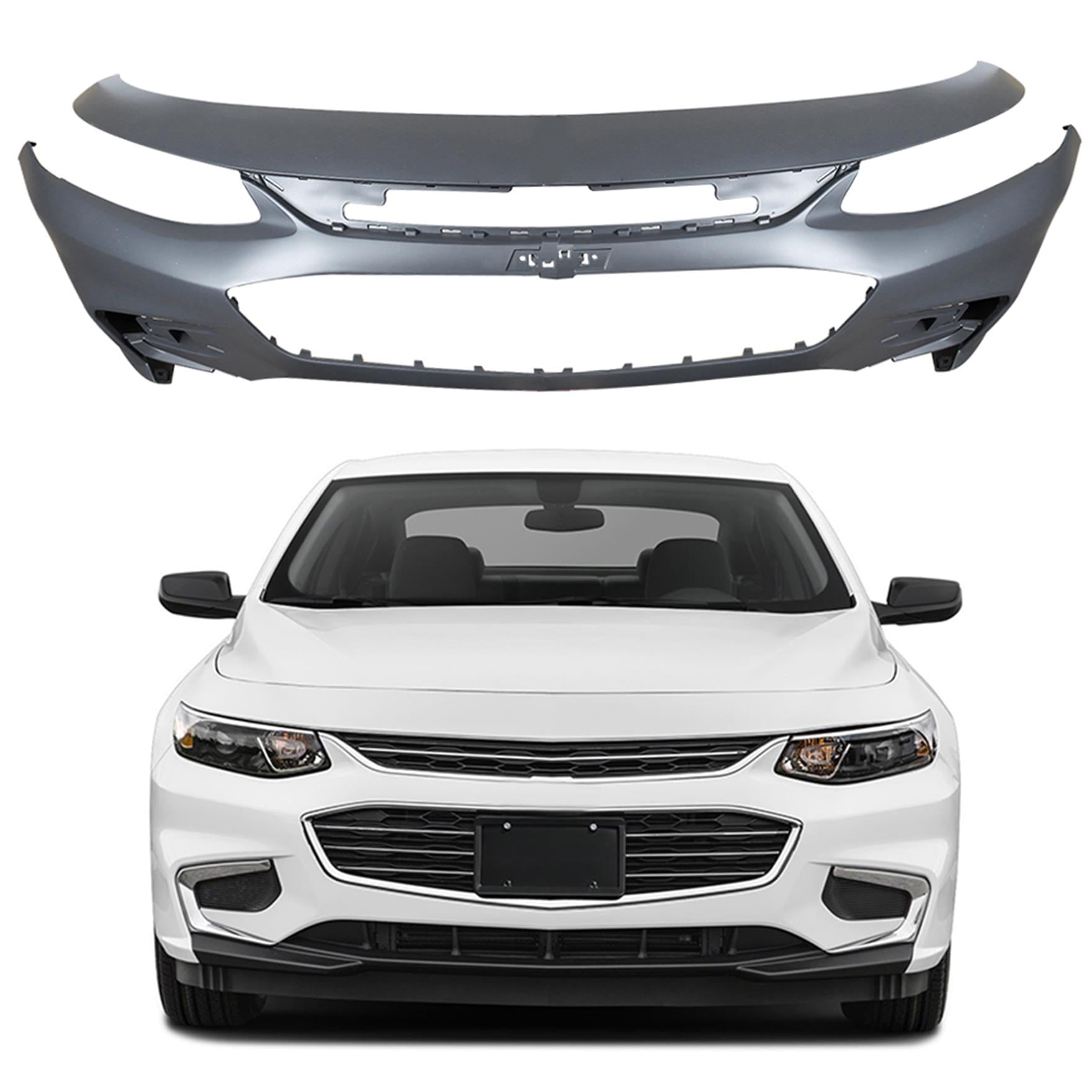 LABLT Primered Front Bumper Cover w/ LED Running Lamps for 2016-2018 ...