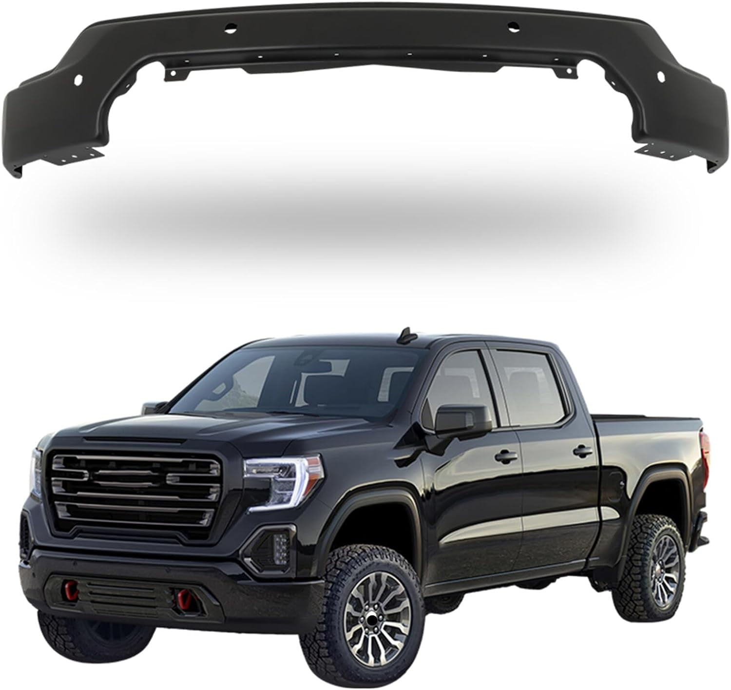 LABLT Primered Steel Front Bumper Face Bar Replacement for 2019 2020 2021 Sierra 1500 GM1002877 ...