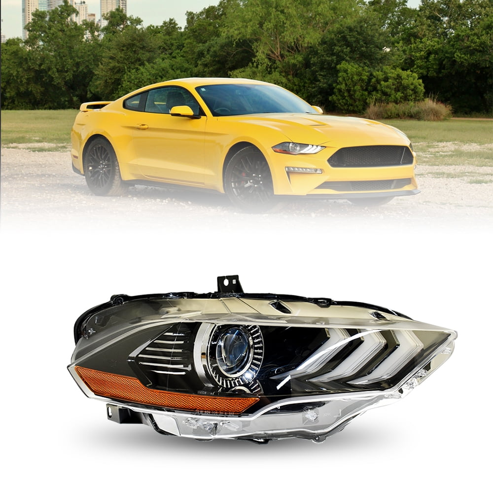 LABLT RH Headlights Headlamps Assembly for 2018-2020 Ford Mustang ...