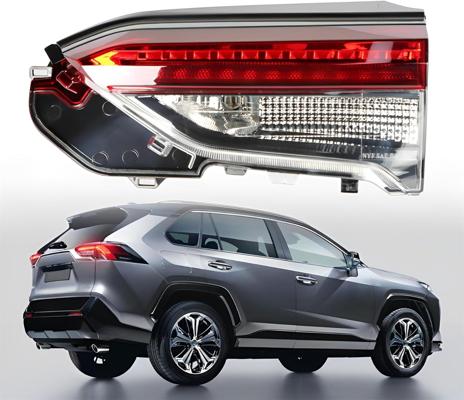 LABLT RH Tail Light Inner LED Repalcement for Toyota RAV4 2019 2020 2021 Passenger Side Rear ...