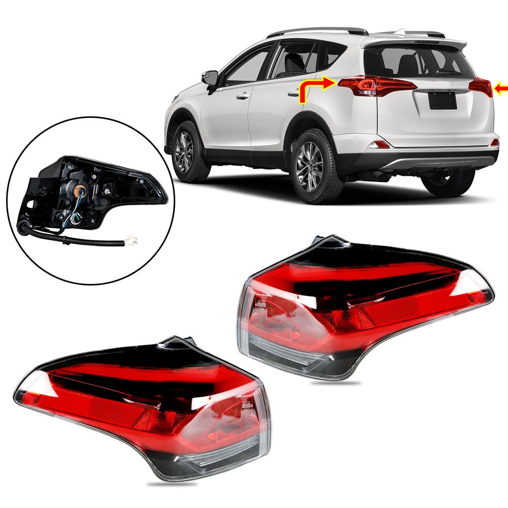 LABLT Rear Outer Tail Light Lamp For 2016-2018 Toyota RAV4 Driver ...