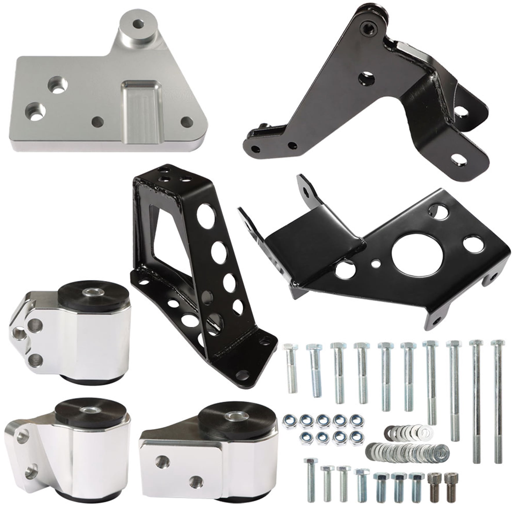 LABLT Silver Engine Swap Mount for Acura Honda 92-95 Civic 94-01 ...