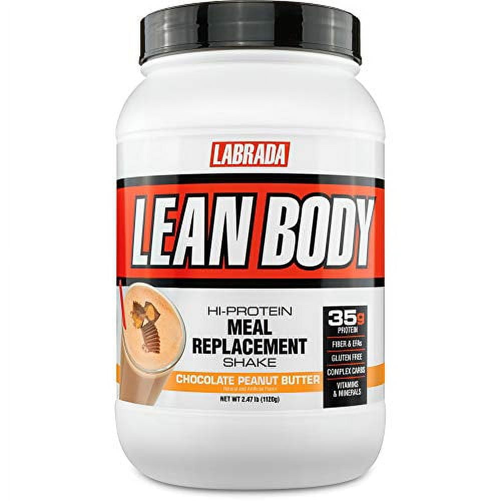 LABRADA Nutrition - Lean Body High Protein Meal Replacement Shake, Whey ...