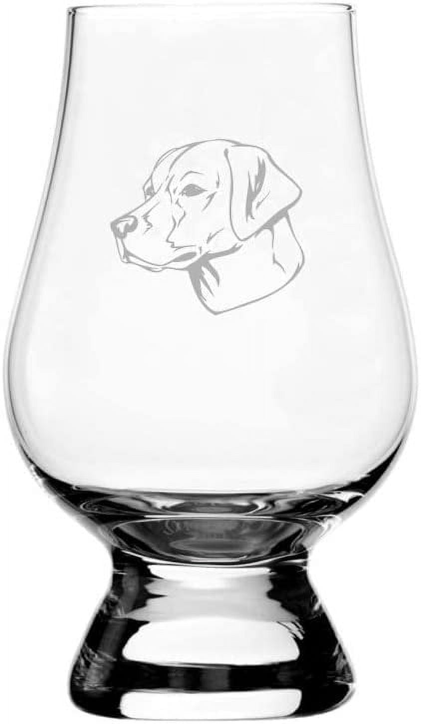 LABRADOR RETRIEVER Dog Themed Etched 6.5oz Glencairn Whisky Glass ...