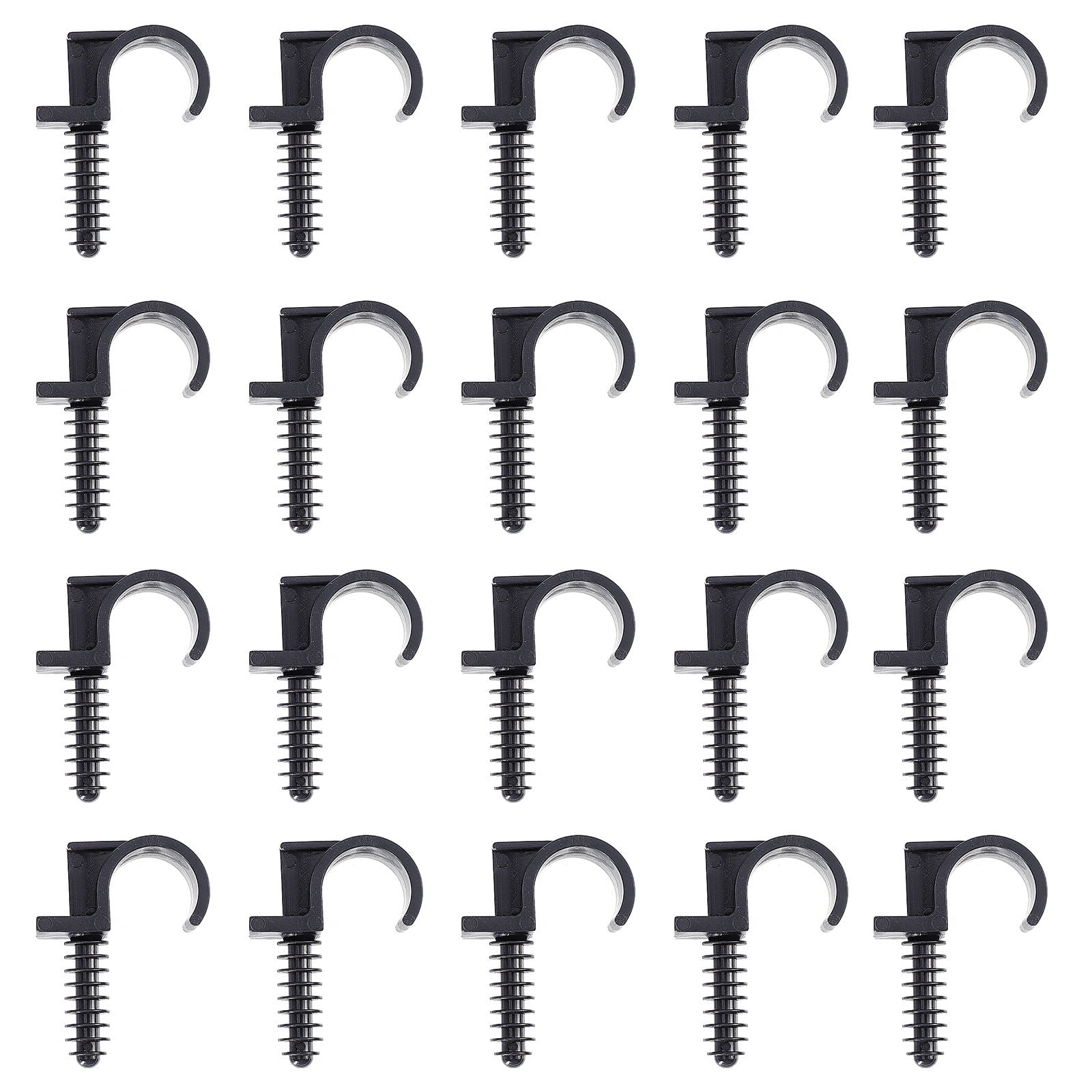 LABRIMP 100Pack Pipe Repair Clamp Black Plastic For Water Pipe Fixing ...