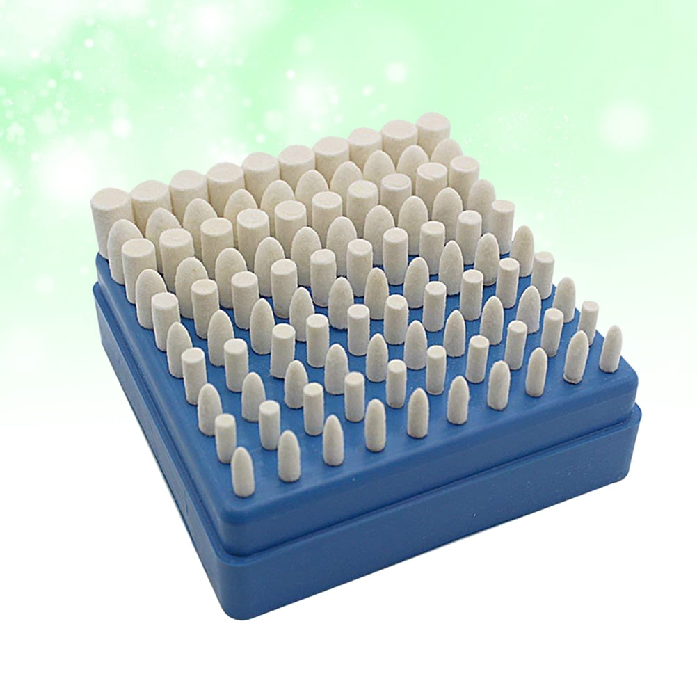 LABRIMP 100Pcs Wool Wheels Buffing Polishing Tool Set for Jewelry Glass ...