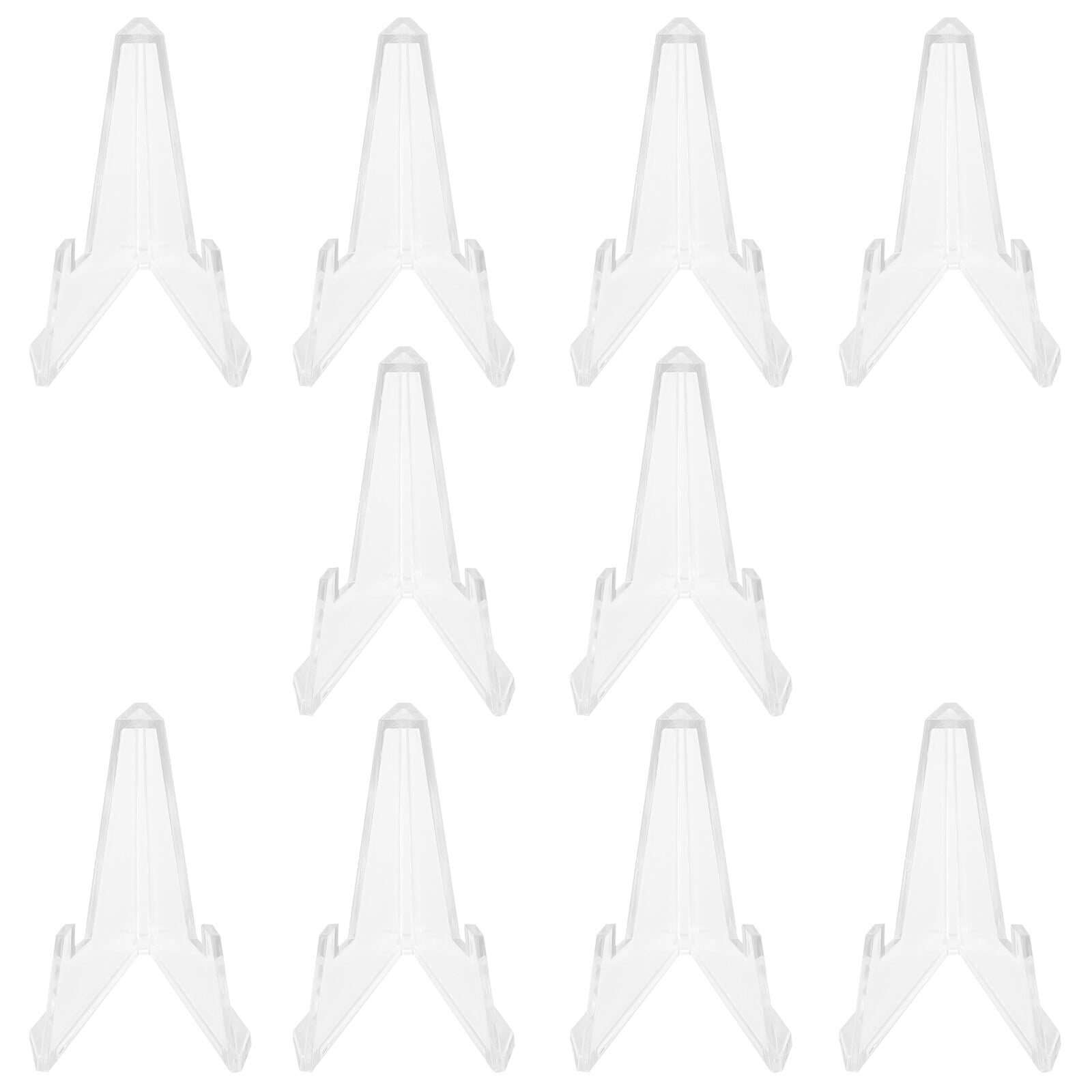 LABRIMP 10Pcs Clear Badge Display Stands for Badges Watches Coins with ...