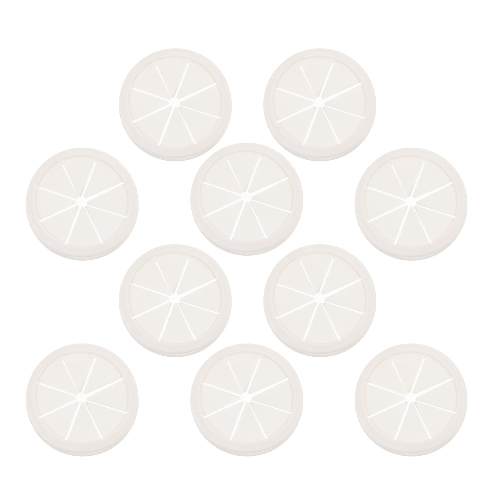 LABRIMP 10Pcs Office Desk Wire Hole Grommet Cable Organizer 2.4x2.4x0 ...