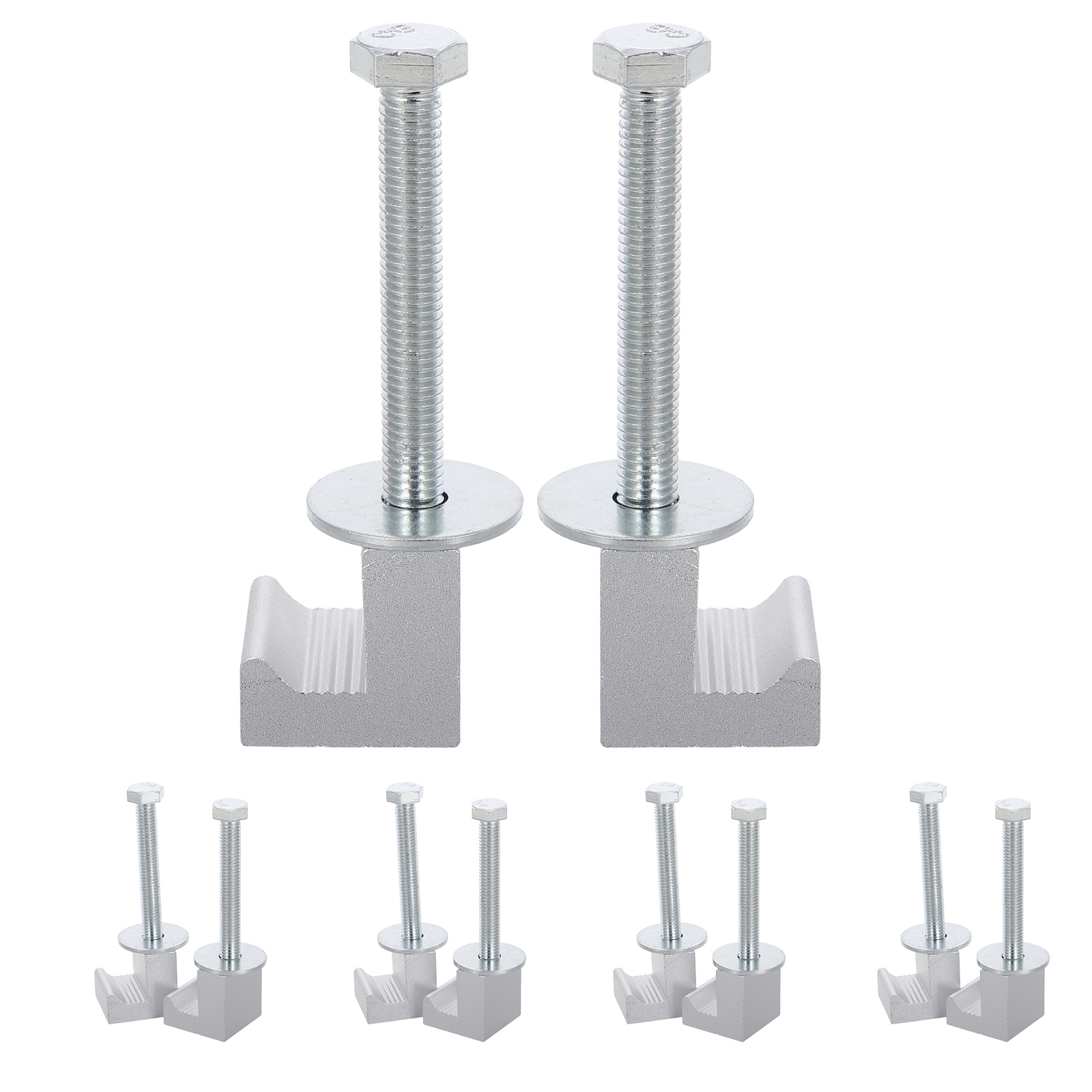 LABRIMP 10Pcs Track System Mounting Clamps J-Shaped Aluminum for Pickup ...