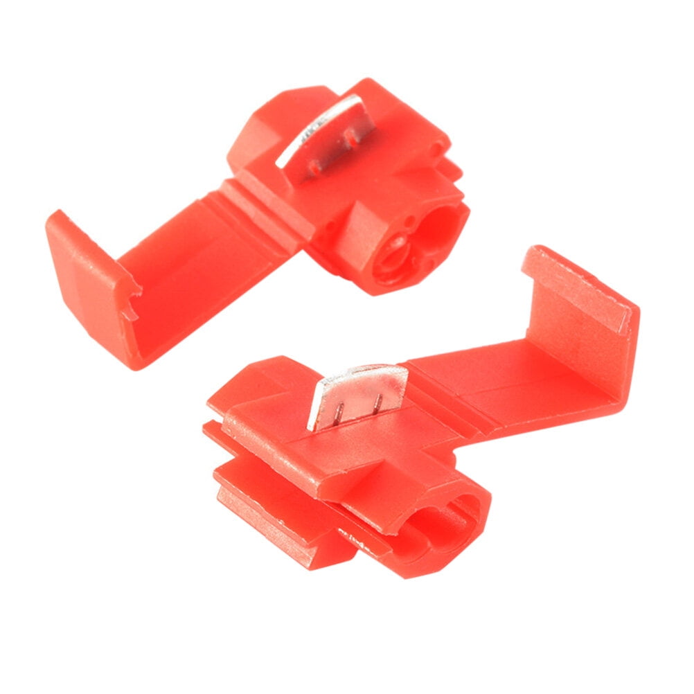 LABRIMP 125Pcs T-Tap Connector Plastics Rectangular Electrical Wiring ...