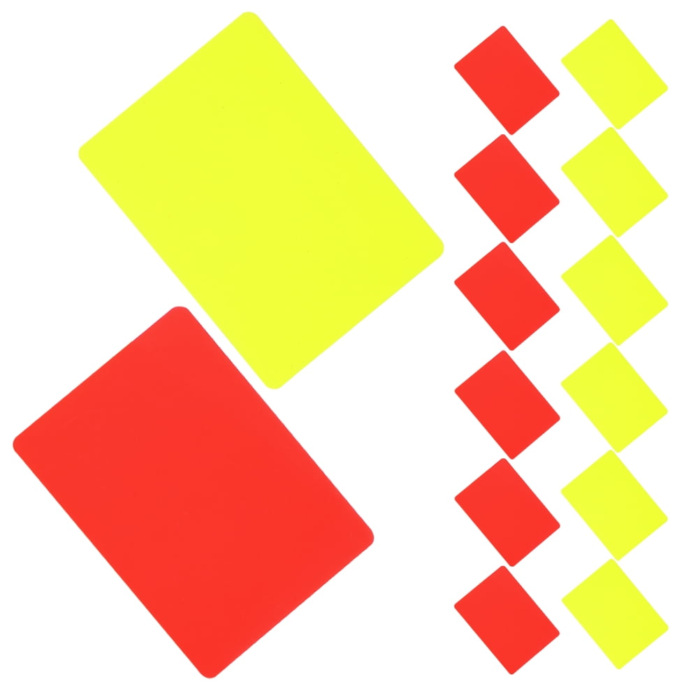 LABRIMP 16Pcs Soccer Referee Card Set Yellow and Red Cards for Referees ...