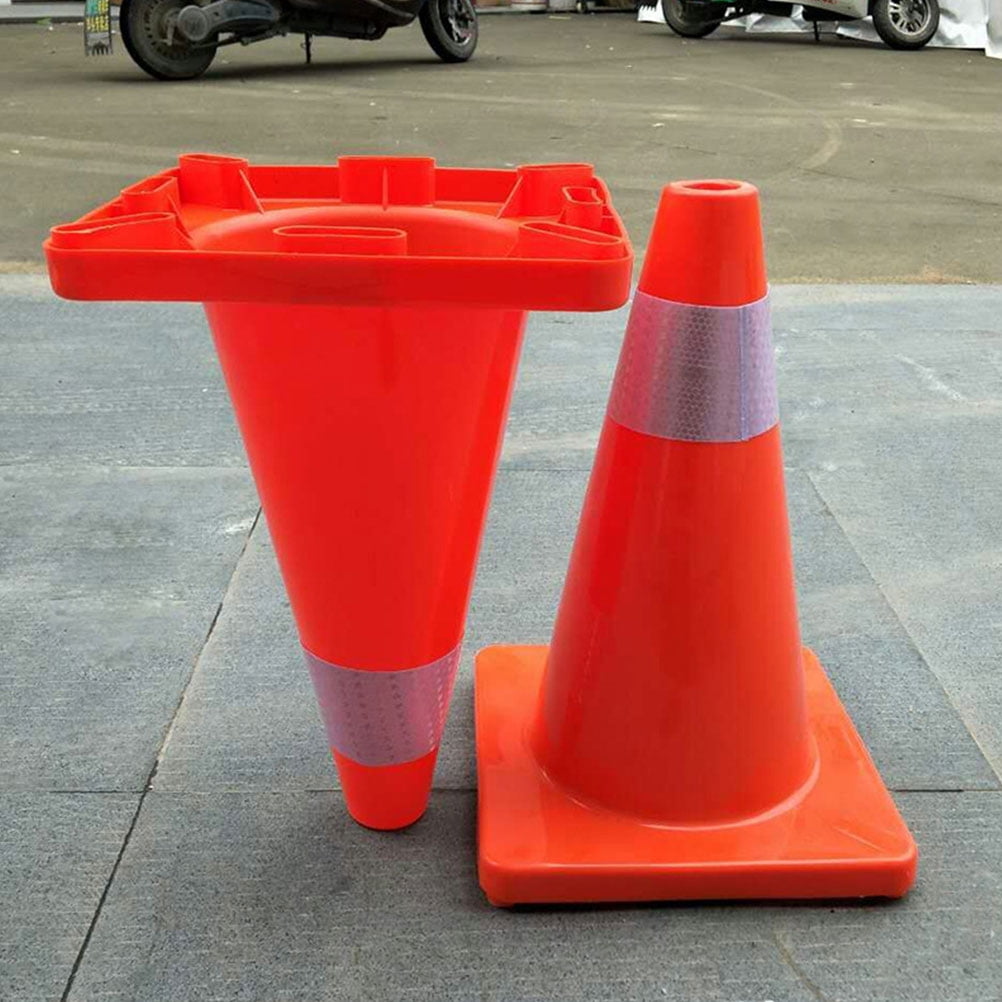LABRIMP 1Pcs Safety Cone Barricade in Red Plastic for Outdoor and ...