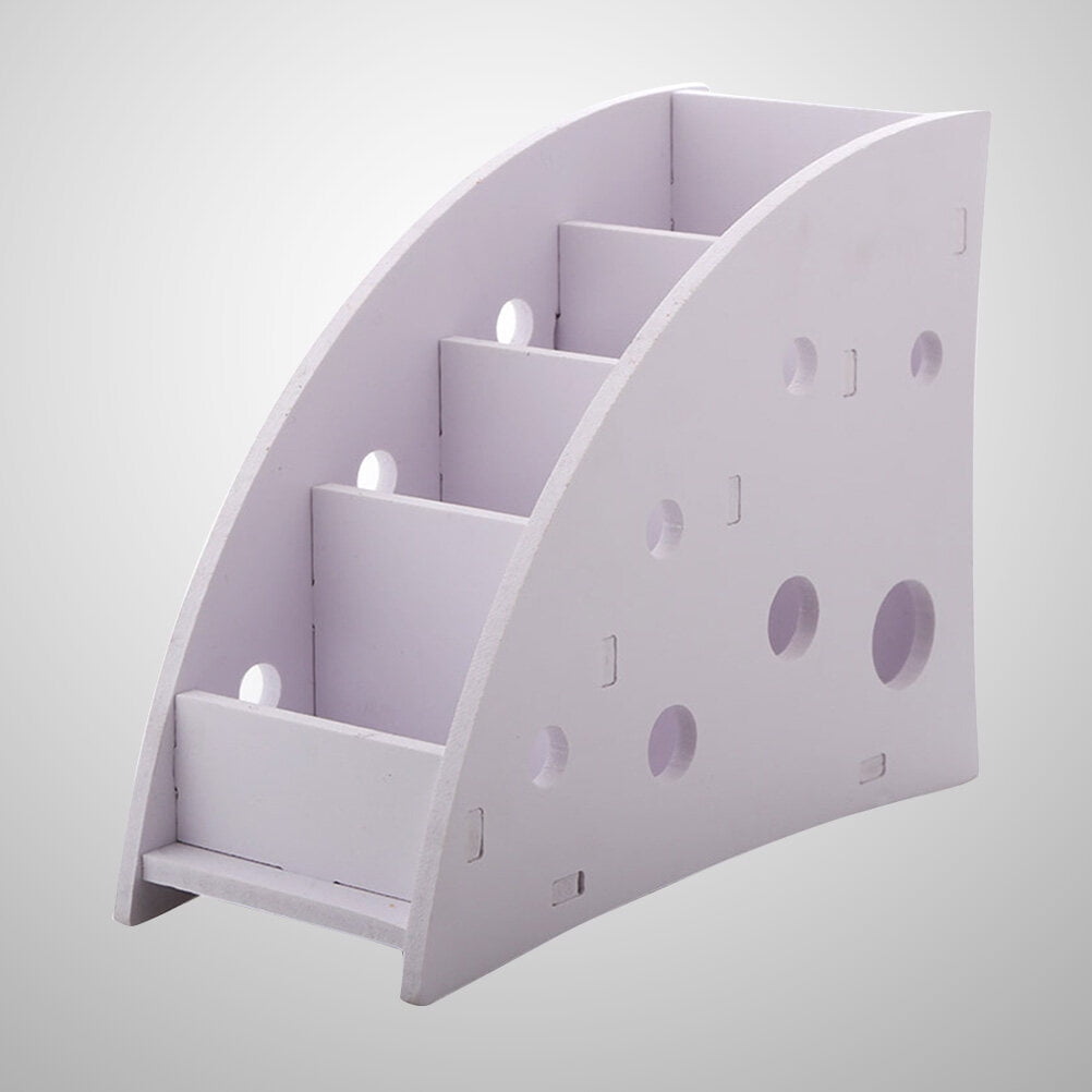 LABRIMP 1Pcs White PVC Storage Box with Stepped Design for Office ...