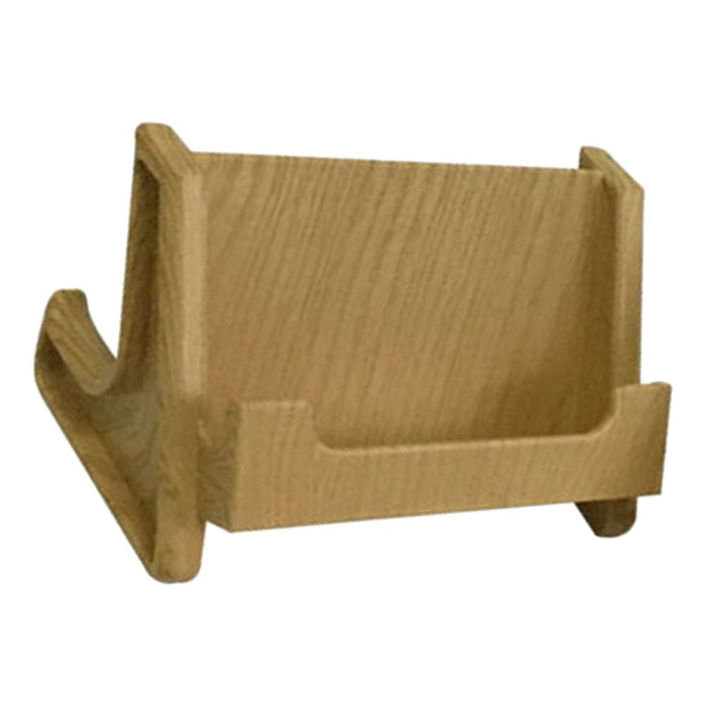 LABRIMP 1Set Coaster Holder Rectangular Light Brown Wood Storage ...