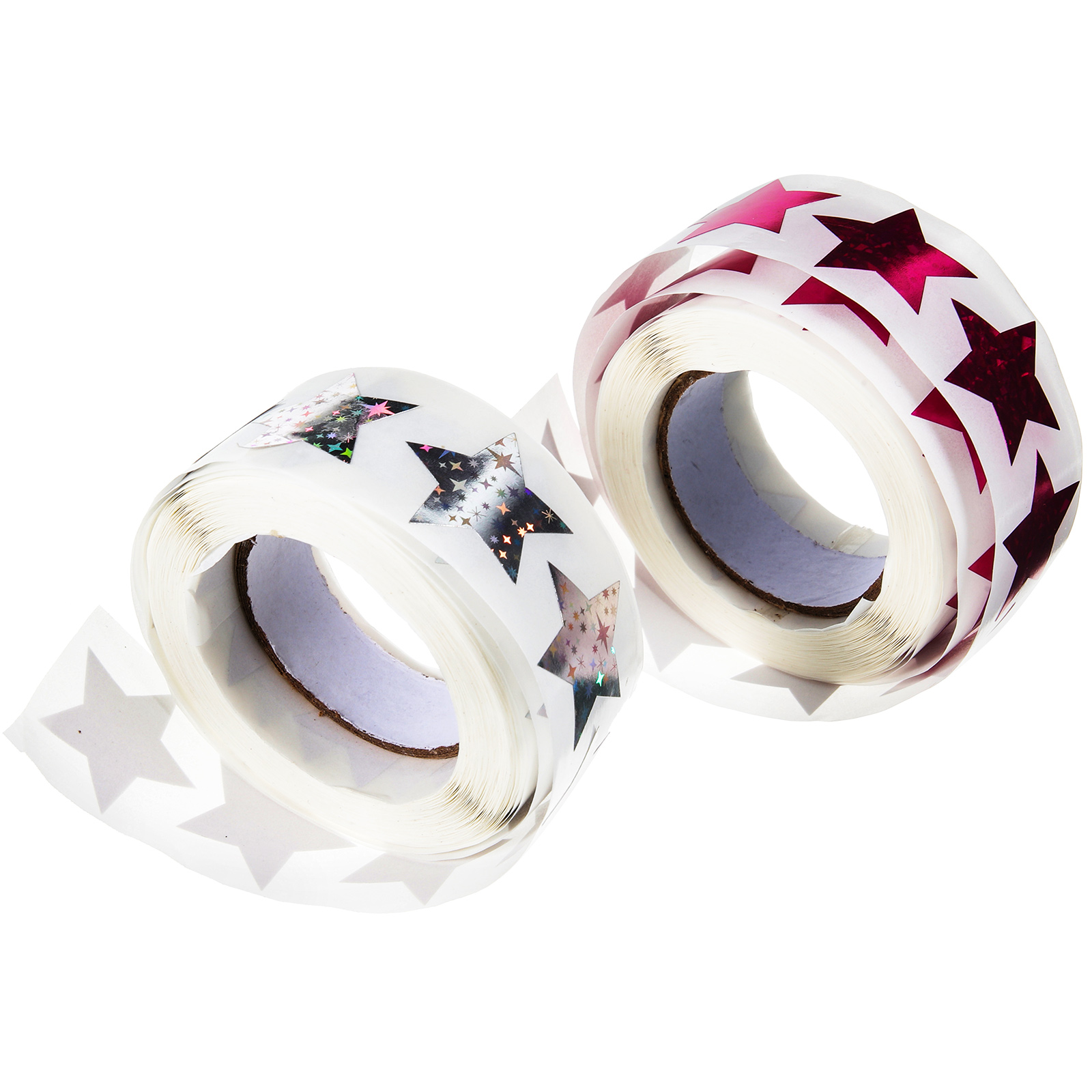 LABRIMP 2 Rolls Star Shape Stickers for Birthday Party Weddings 100Pcs ...