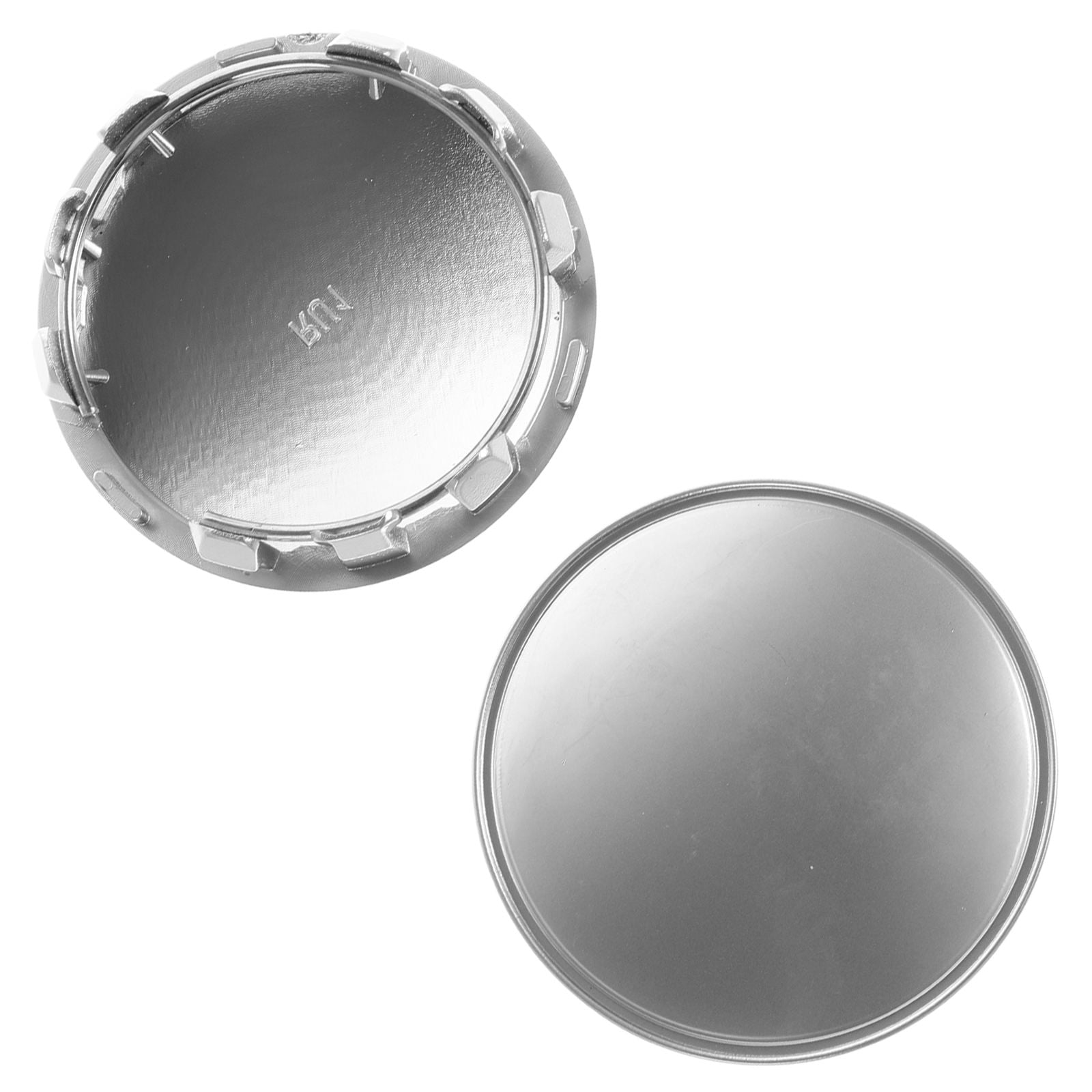 LABRIMP 2Pcs Car Hub Center Caps for Wheels Silver Circular Simple ...