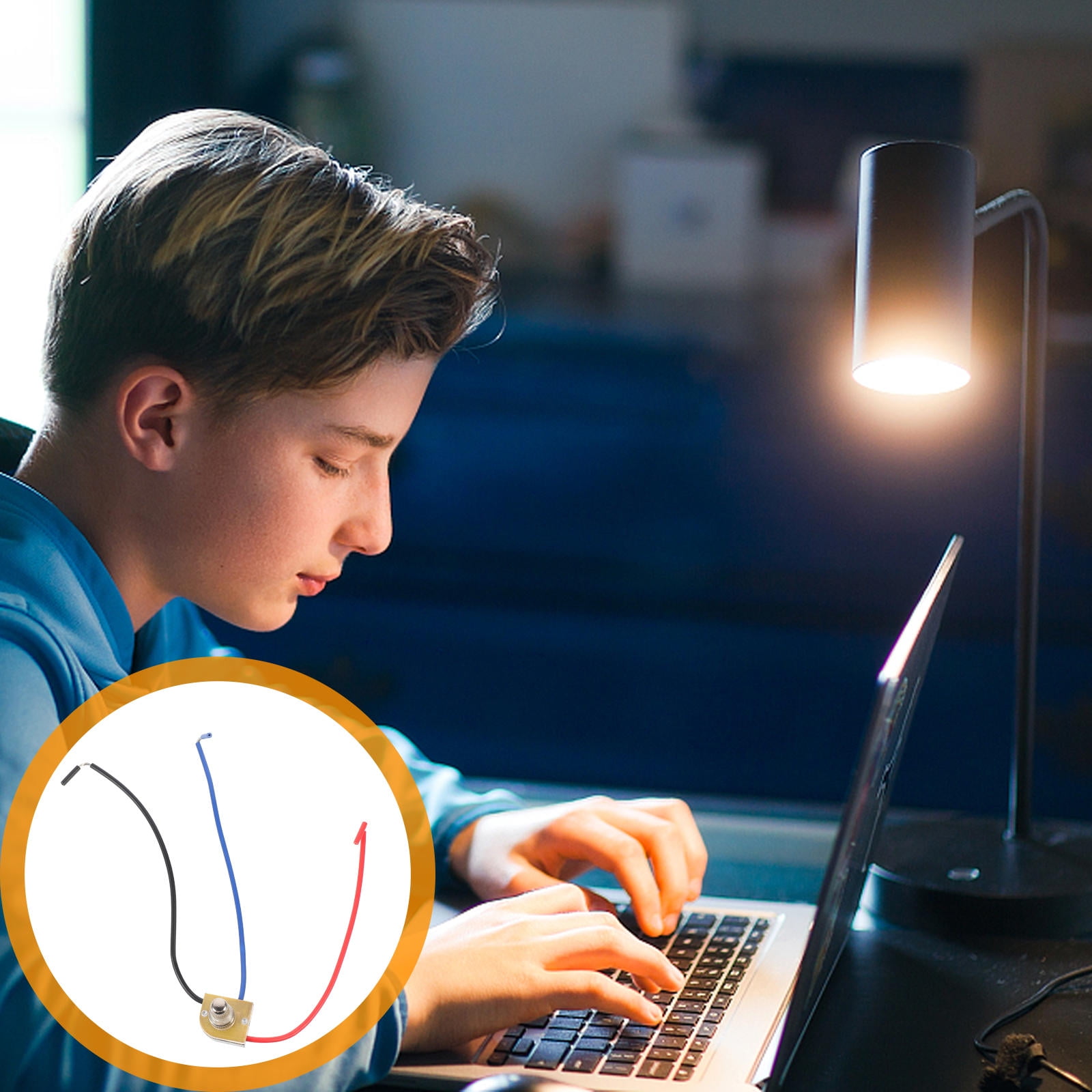 LABRIMP 2Pcs Copper and Plastic Turn-Knob Switches for Table Lamp and ...