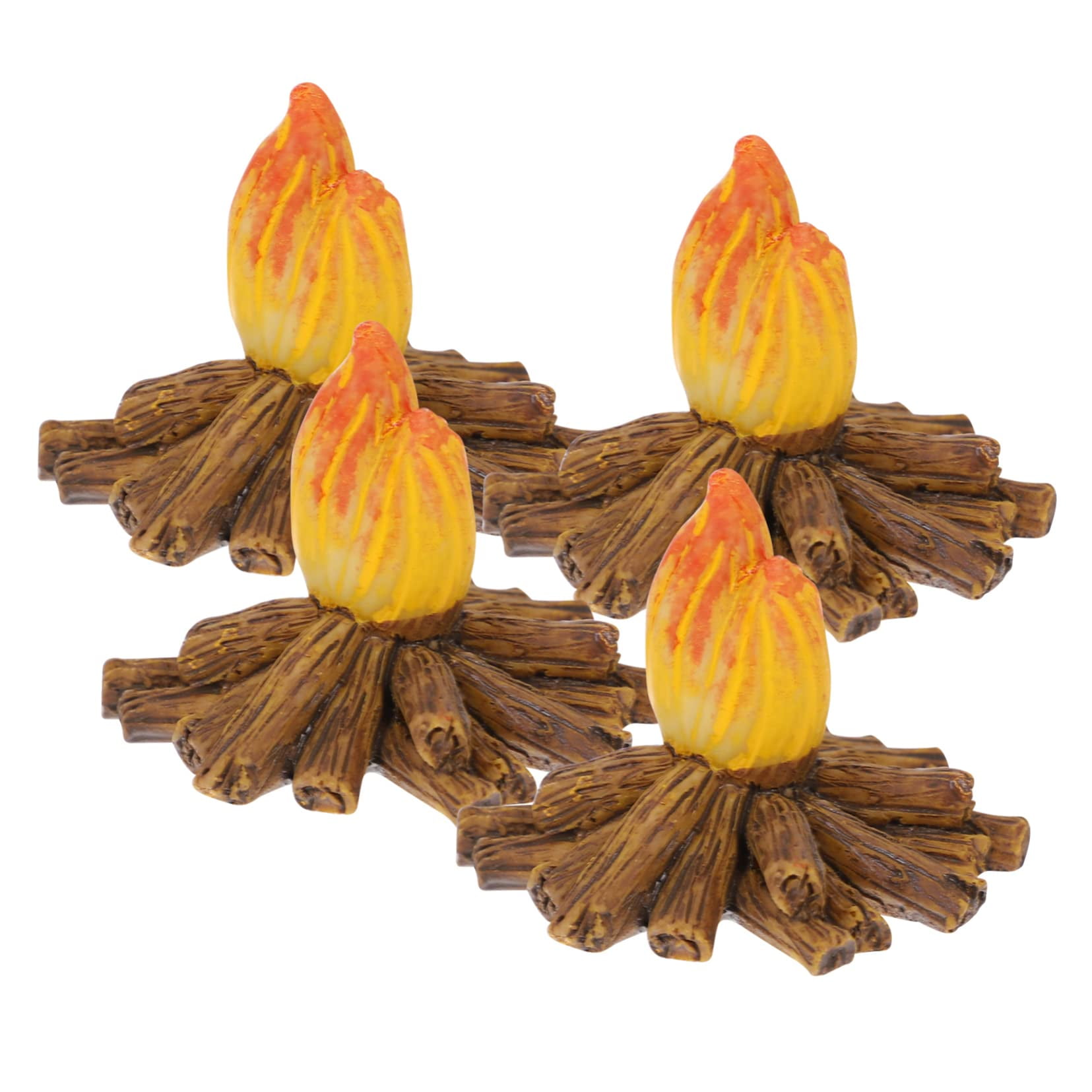 LABRIMP 4Pcs Artificial Flame Campfire Garden Decorations Miniature ...