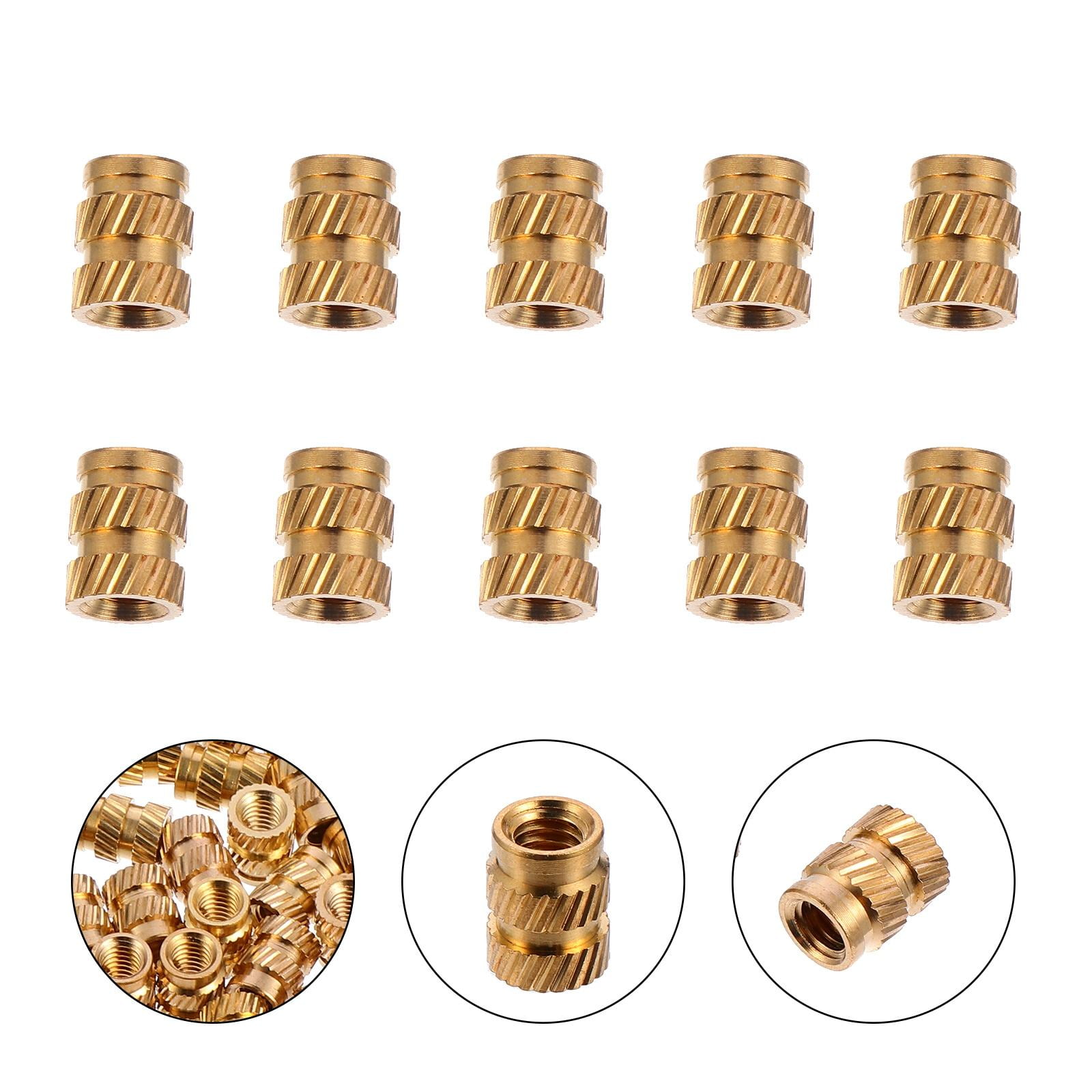 LABRIMP 50Set Brass Threaded Inserts Knurled Nuts Copper Alloy for 3D ...