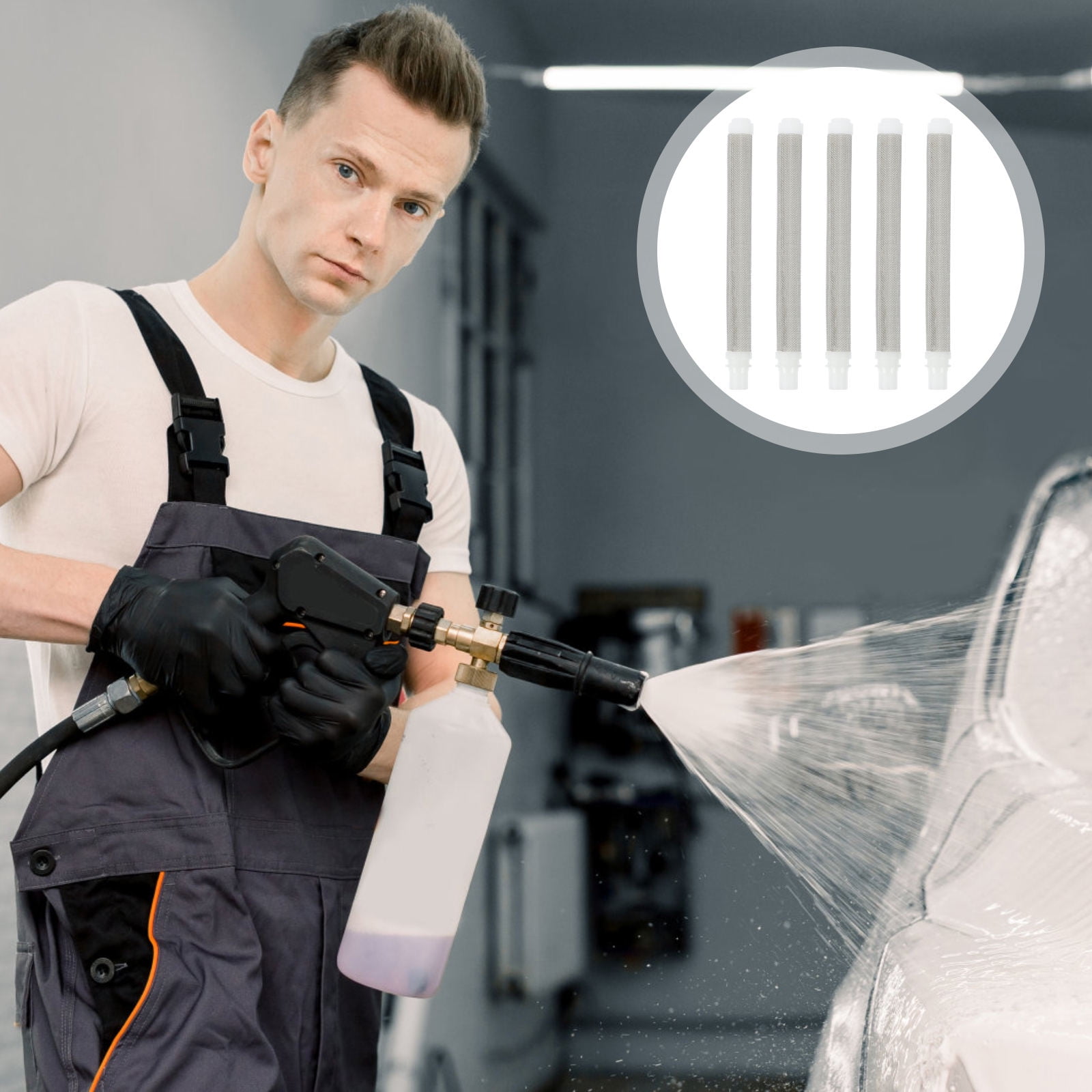 LABRIMP 5Pack Airless Sprayer Filters Mesh 3.97X0.35X0.28in for ...