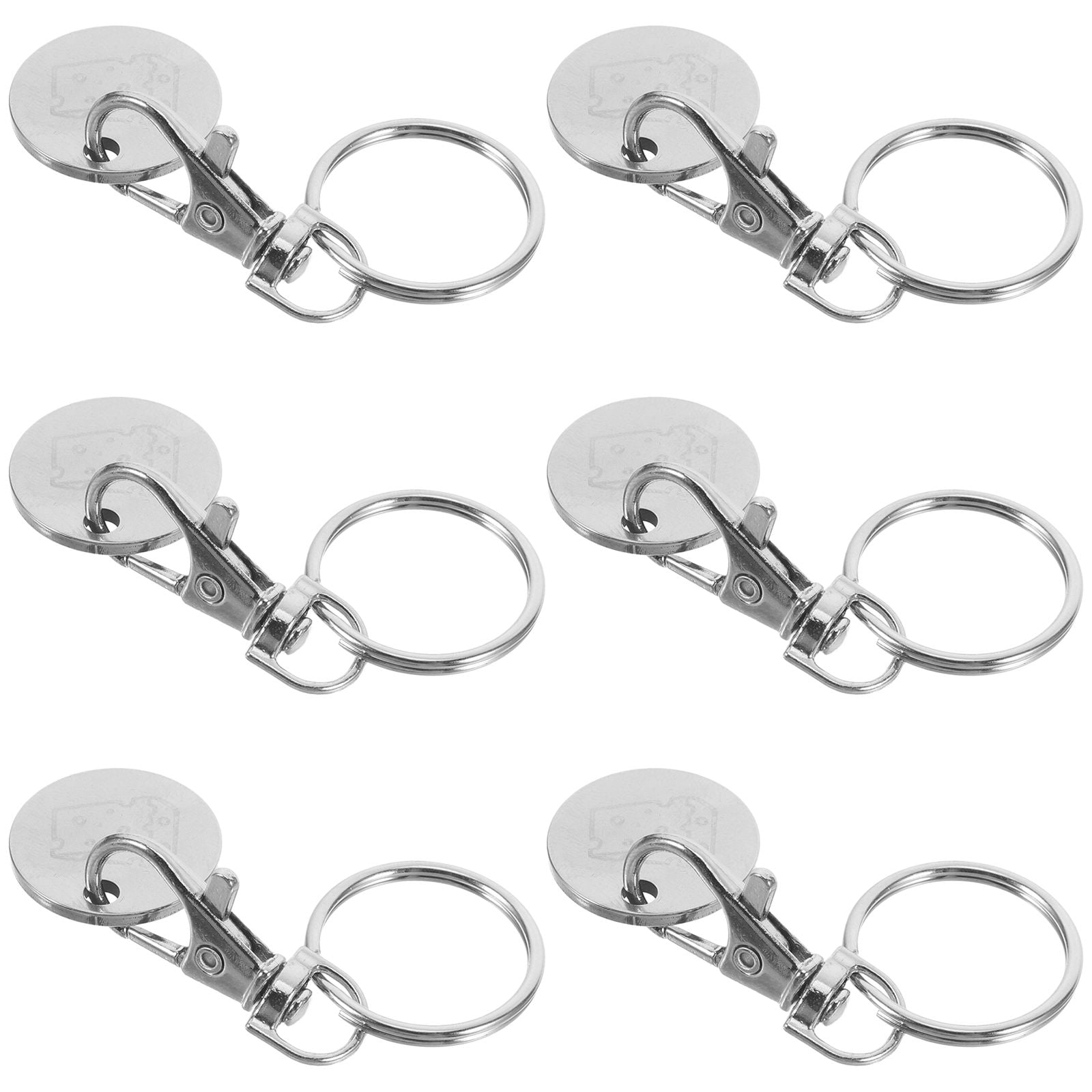 LABRIMP 6Pcs Shopping Trolley Release Key with Rectangular Shape for ...