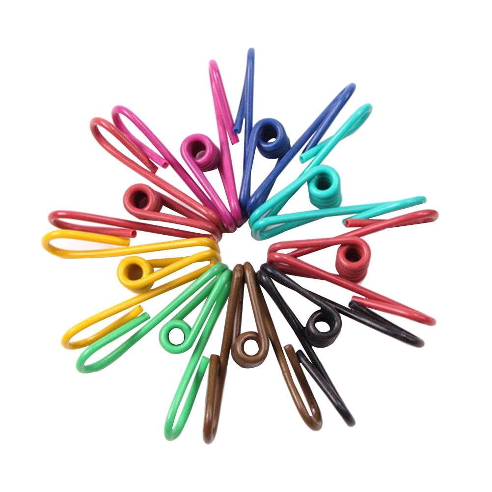 LABRIMP 7Pcs Clothespin Cloth Holder Clips Random Color Rounded ...