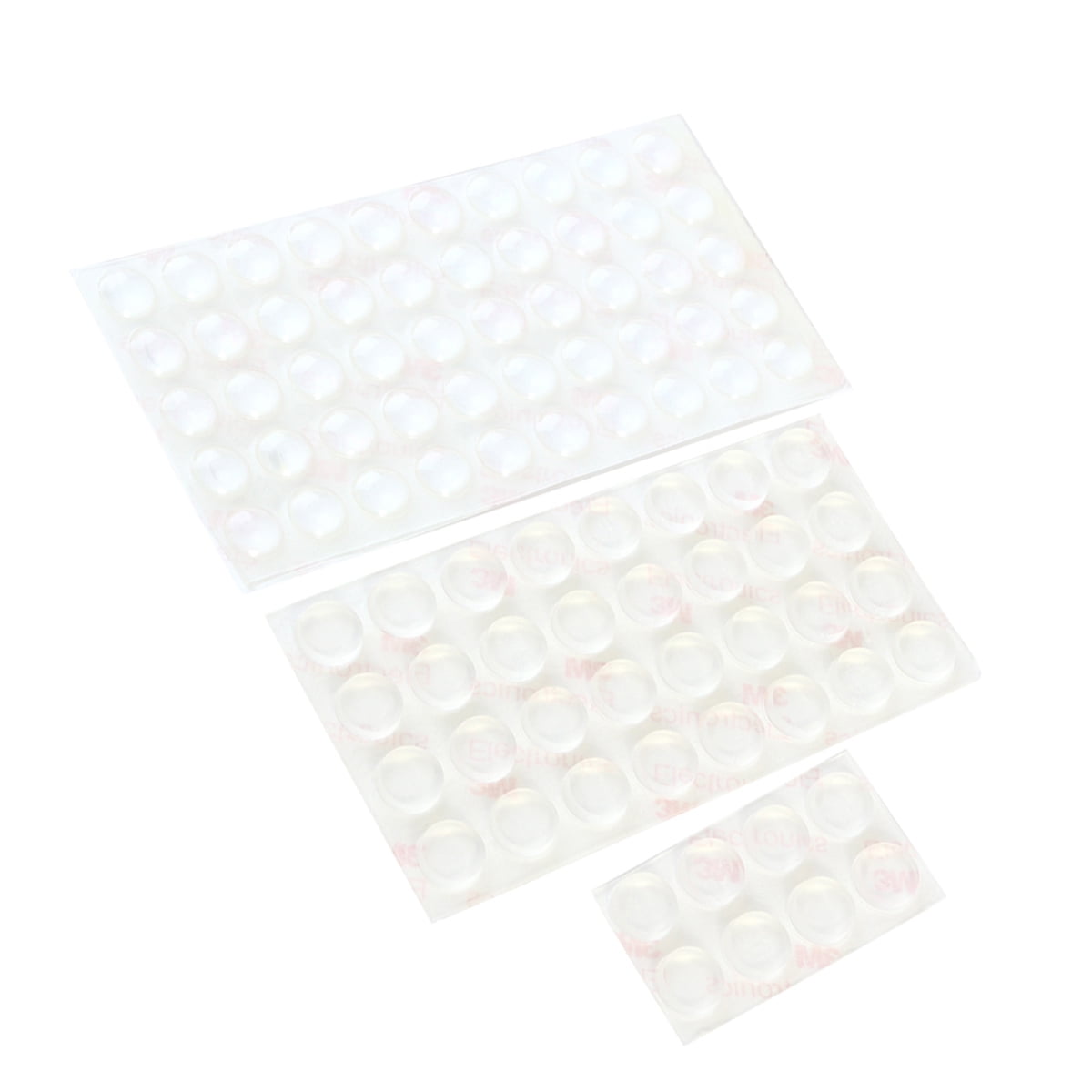 LABRIMP Clear Adhesive Bumpers 90Set Transparent Round Semicircle Shape ...