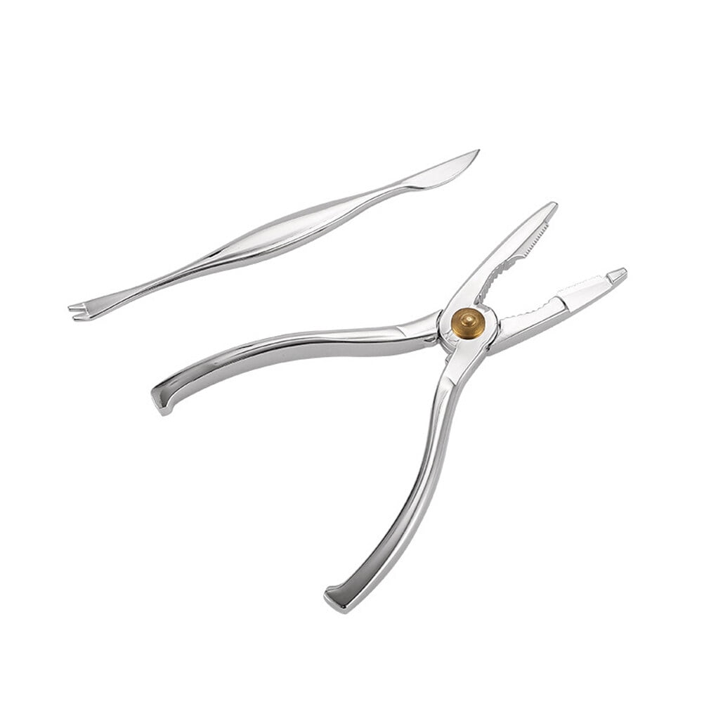 LABRIMP Crab Eater Crab Clip Stainless Steel Crab Leg Cracker 2Pcs Set ...
