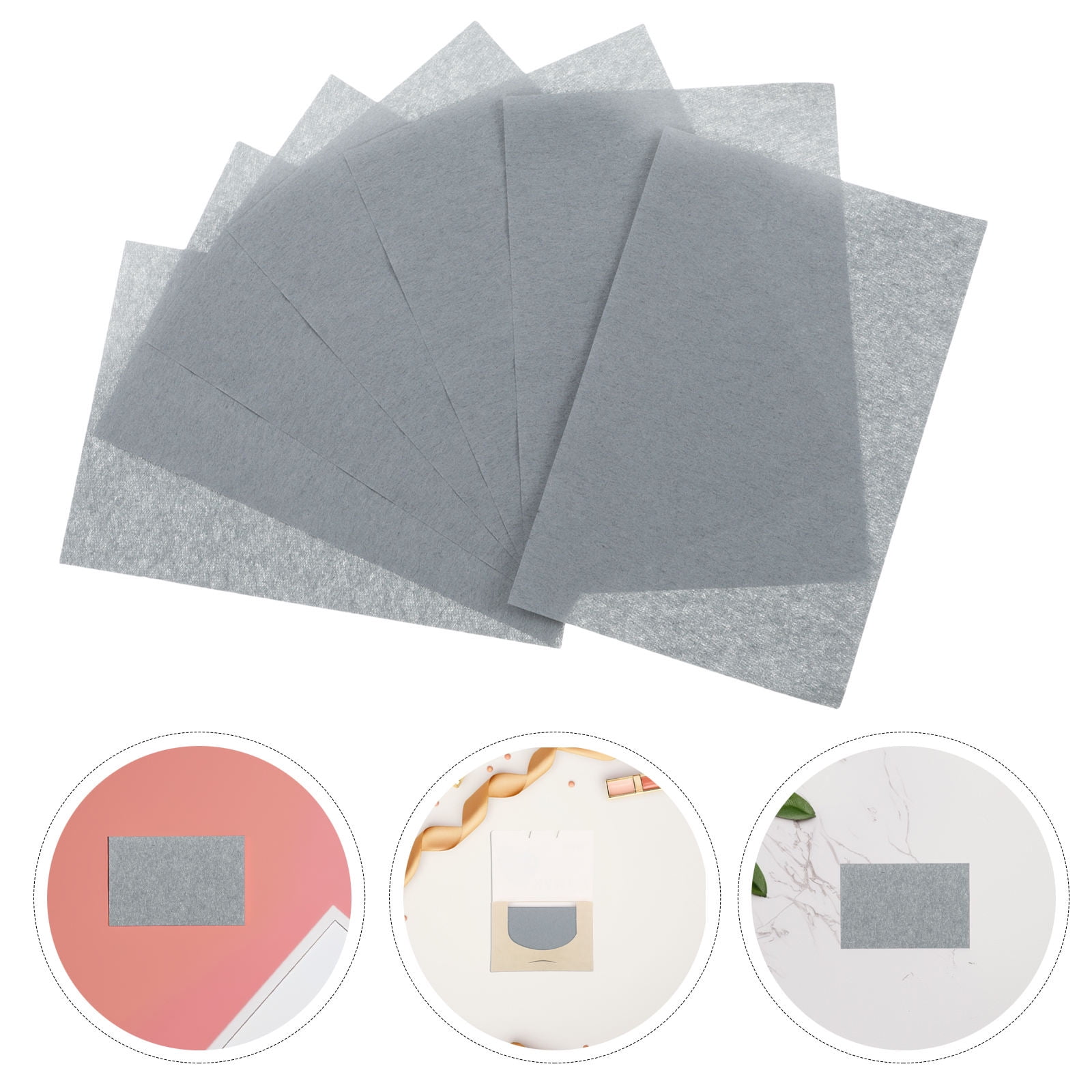 LABSERRON 1 Pack 9.0x6.0x0.4in 3D Flocking Blotting Papers For Face Oil ...