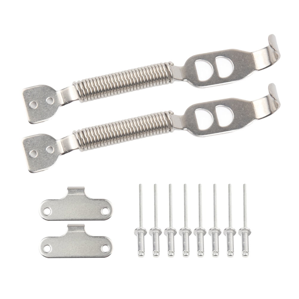 LABSERRON 1 Pair Silver Stainless Steel Engine Hood Lock for Car ...