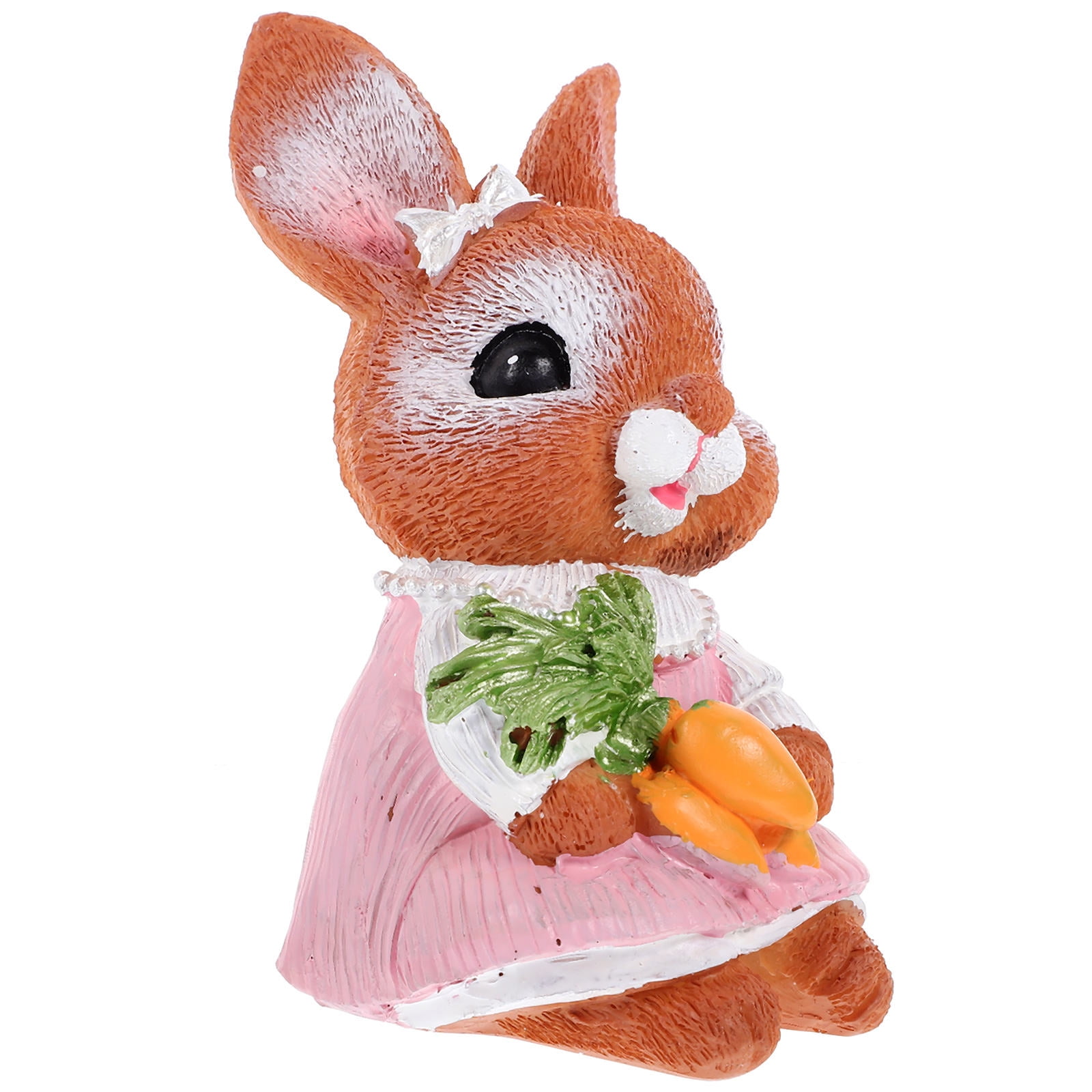 LABSERRON 1 Piece Resin Bunny Figurine For Creative Rabbit Crafts ...