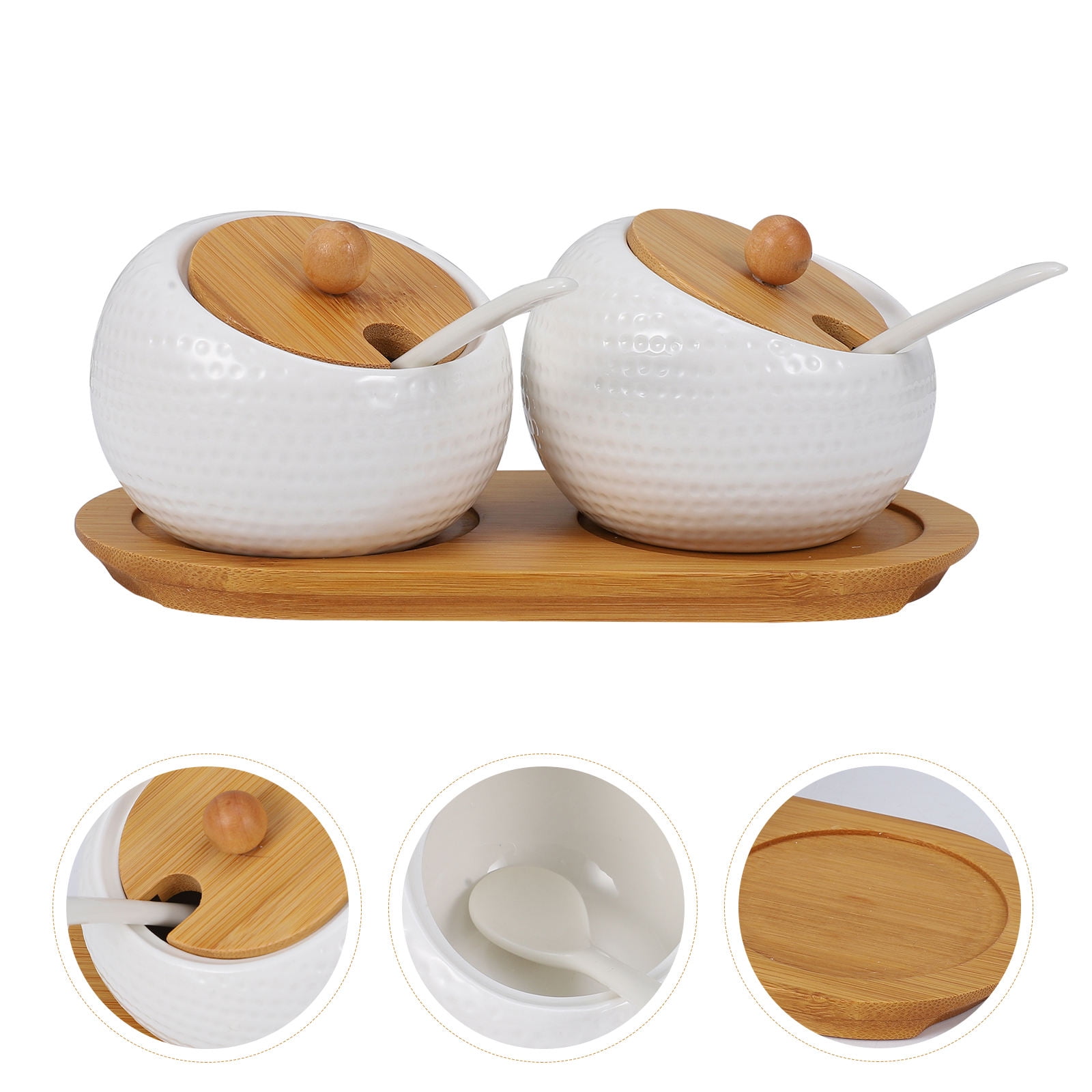 LABSERRON 1 Set Condiment Jars with Lids for Kitchenware Assorted Color ...