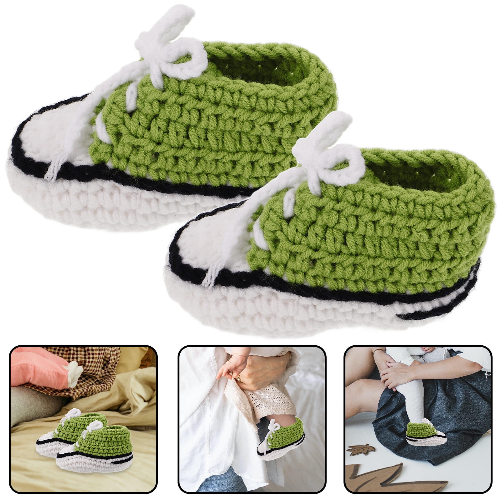 LABSERRON 1 Set Crochet Boots Baby Comfortable to Wear for Infants 0-12 ...