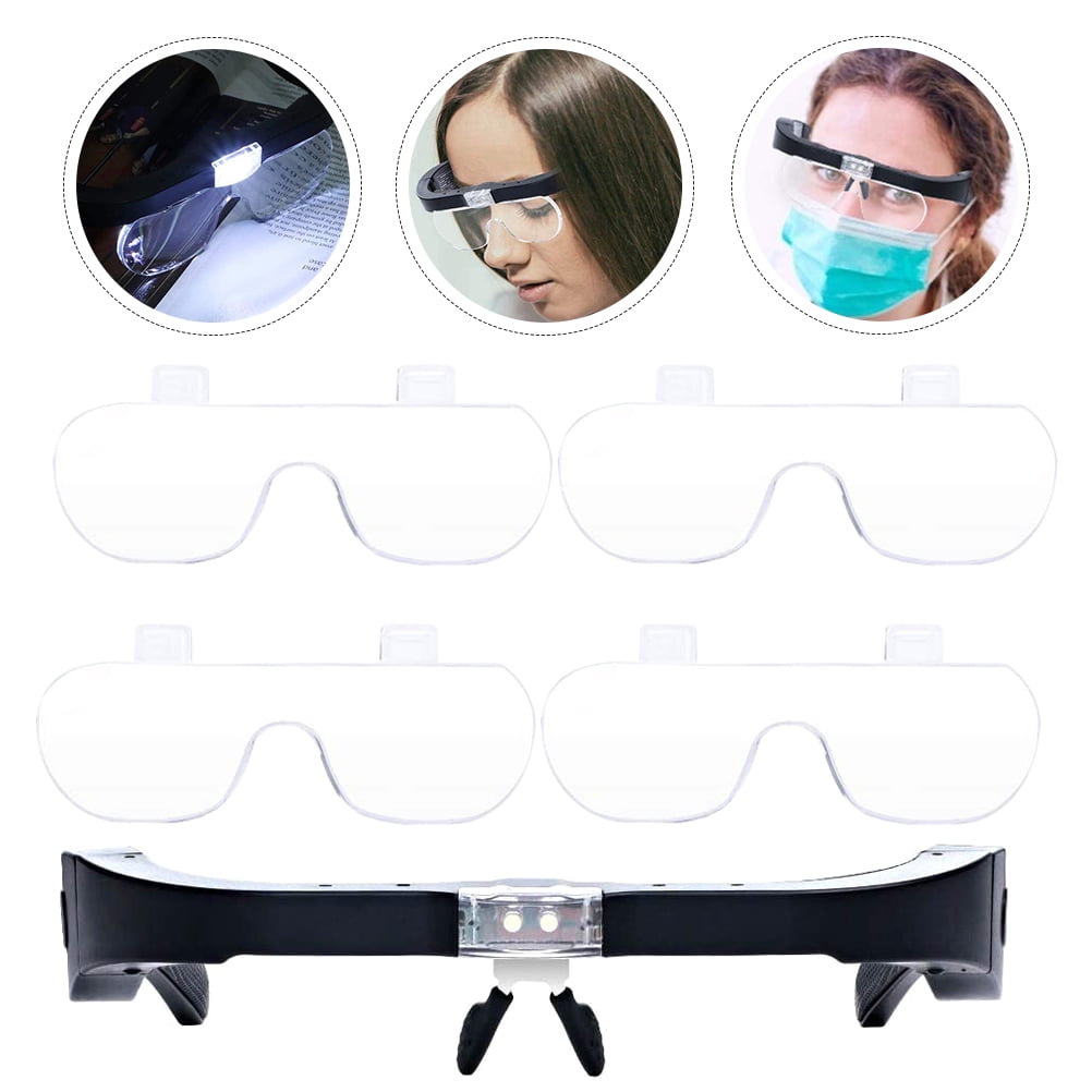 LABSERRON 1 Set Head Mounted Magnifier With Led Lighting For Seniors ...