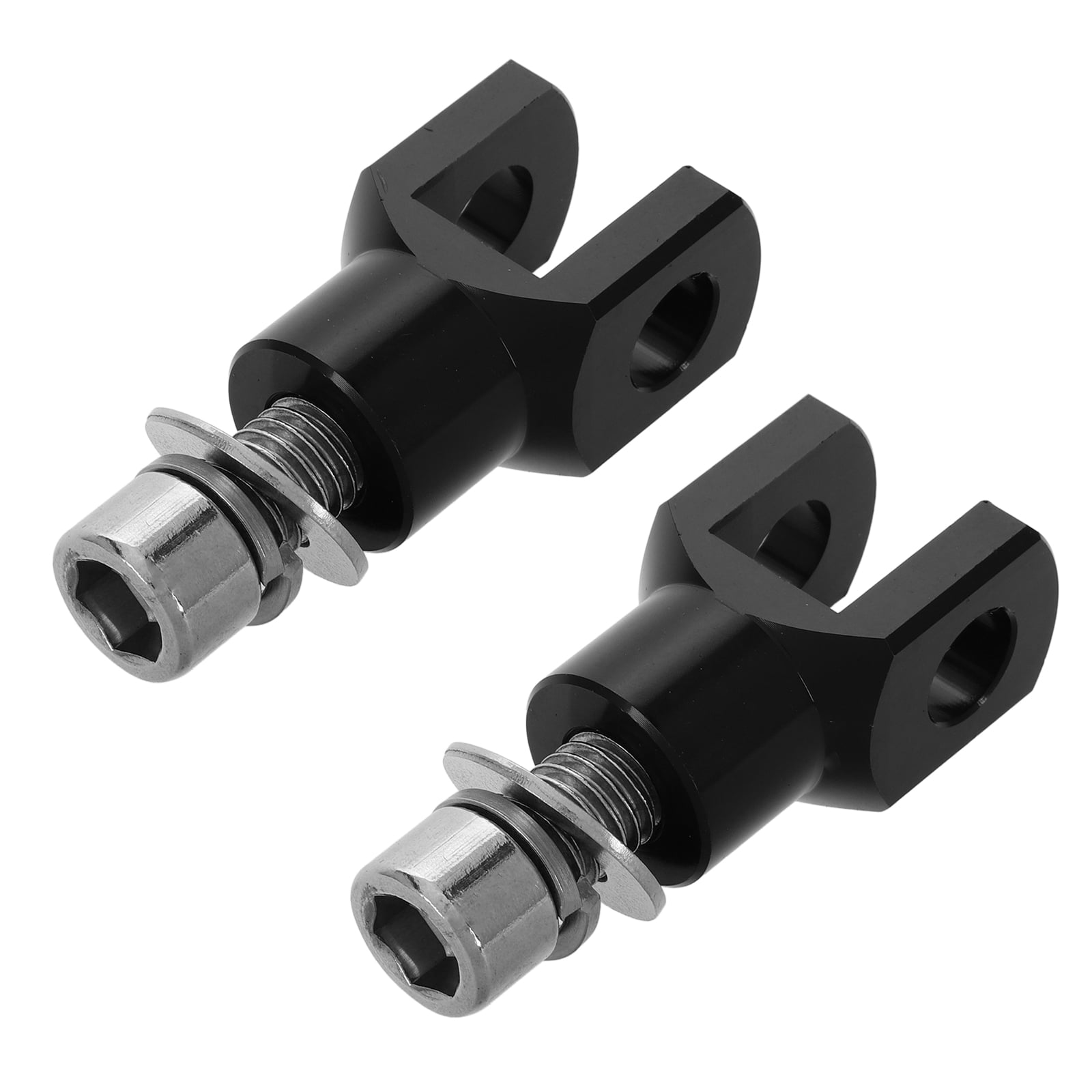 LABSERRON 1 Set Motorcycle Foot Peg Mount Support Black For Rear In ...