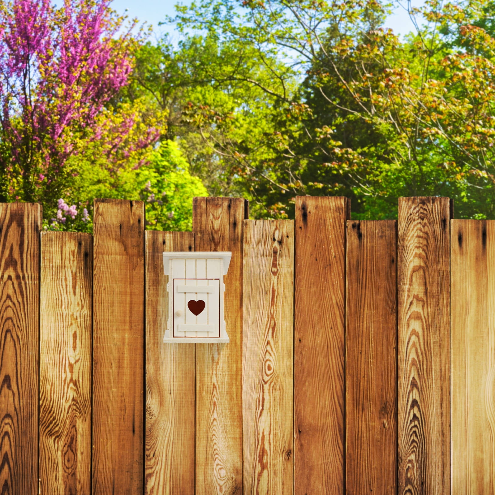 LABSERRON 1 Set Natural Wood Bird Nesting House for Garden Outdoor ...