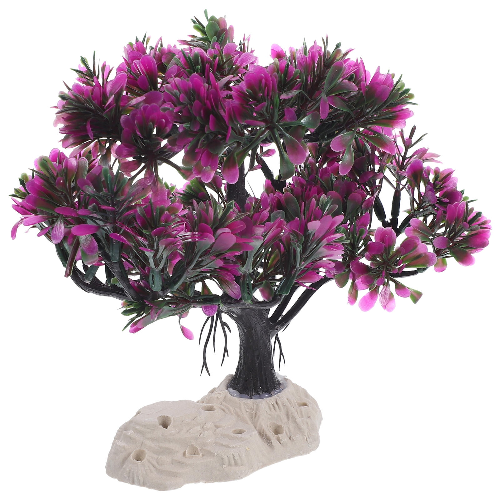 LABSERRON 1 Set Pink Plastic Aquarium Artificial Plant for Betta Fish ...