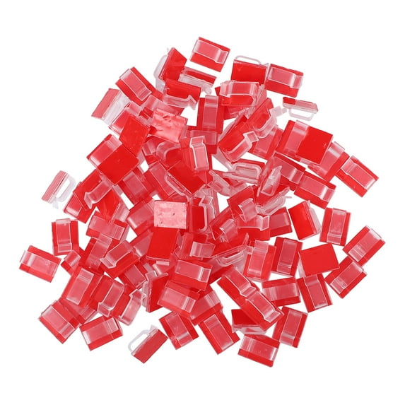LABSERRON 100Pcs R-Type Plastic Cable Clips for Wire Management in Home ...