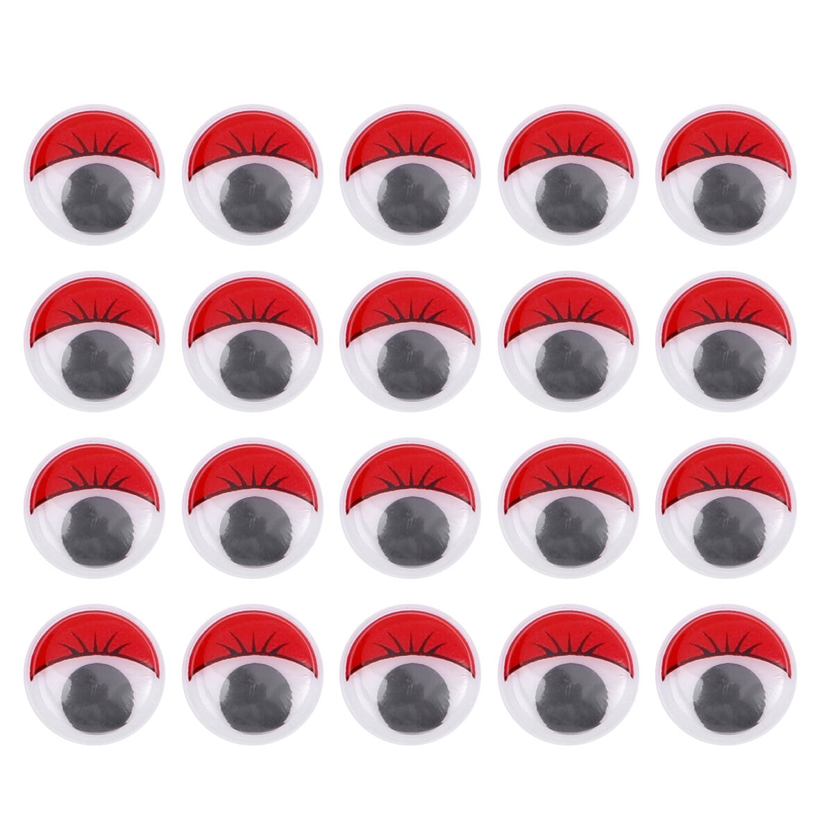 LABSERRON 100Pcs Self-Adhesive Novelty Funny Toy Eyelashes Wiggly ...
