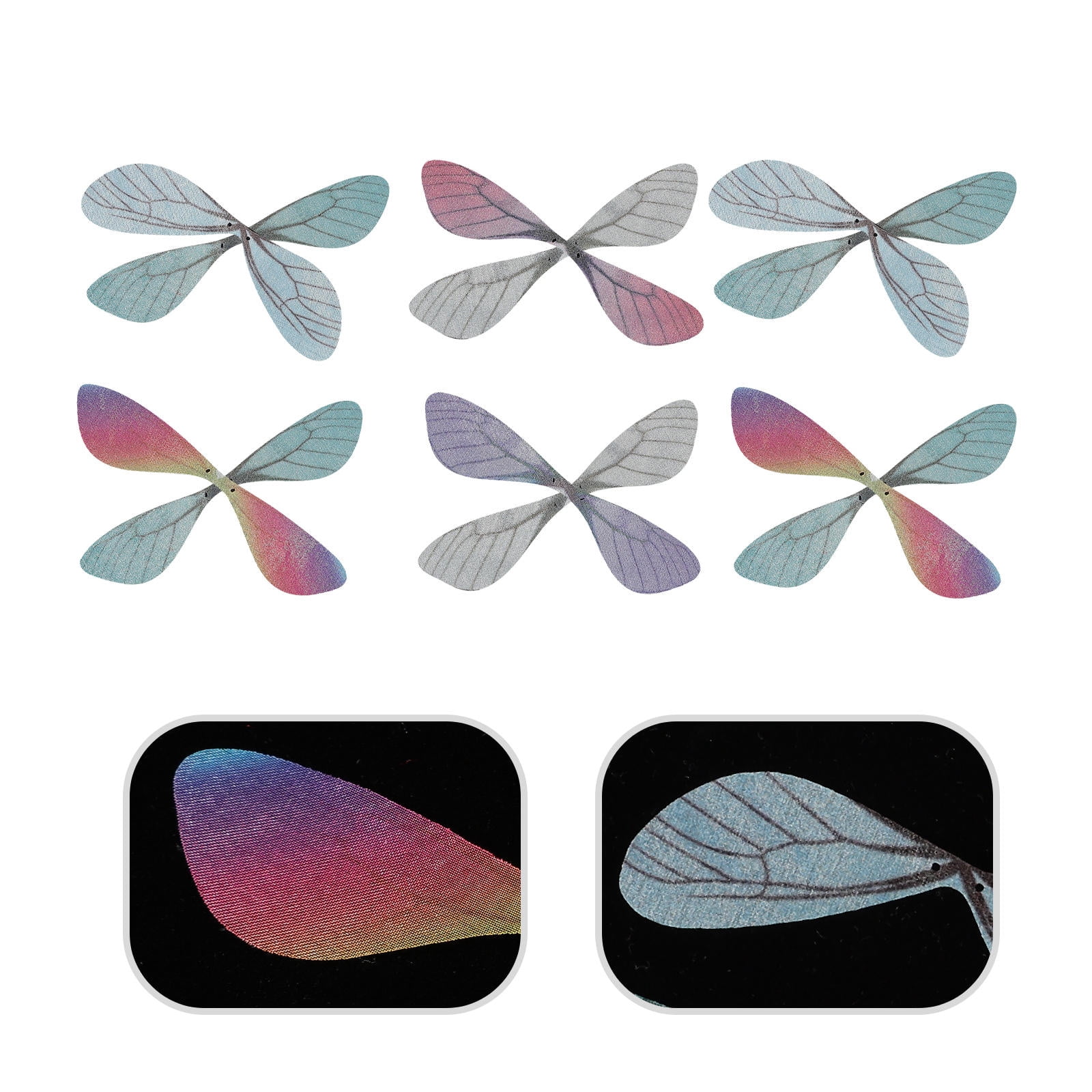 LABSERRON 100Pcs Simulated Dragonfly Wings Art Wing Shape for DIY Craft ...
