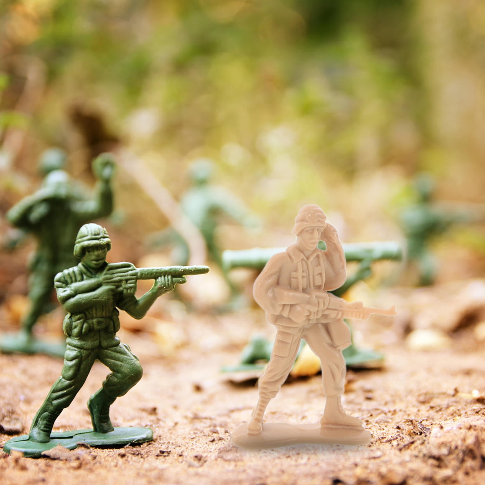 LABSERRON 100Pcs Soldier Figures Miniature People Figures For Indoor ...