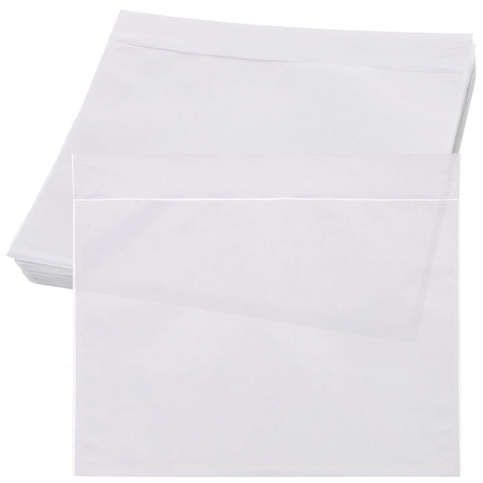 LABSERRON 100pcs Clear Shipping Label Pouches for Invoice 7.1x5.9x0 ...